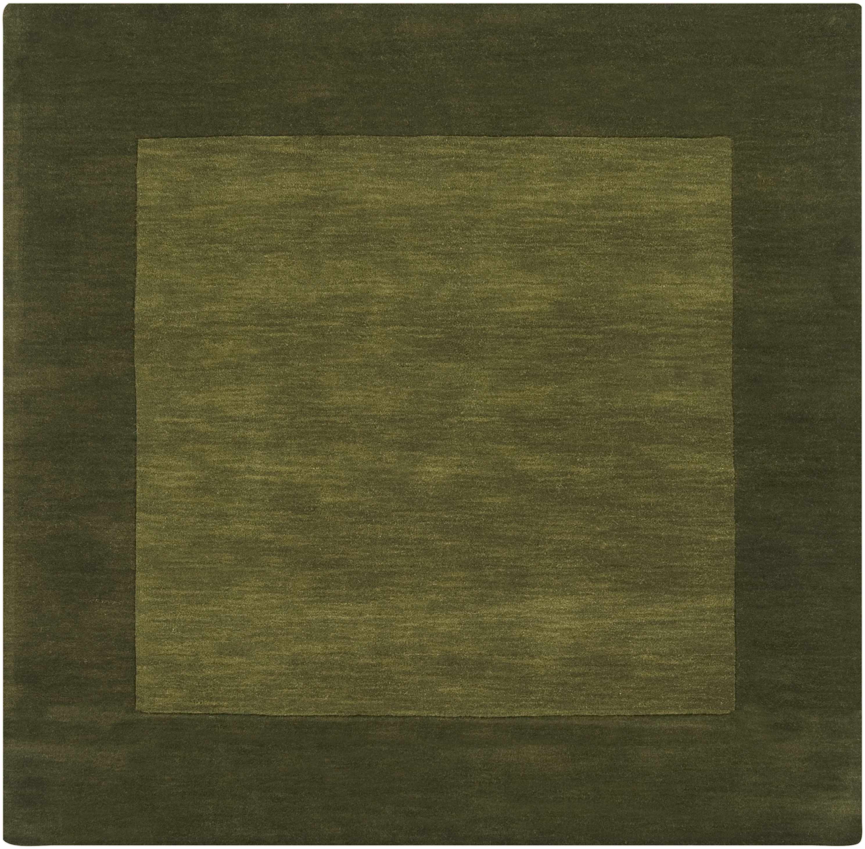 Mark&Day Wool Area Rugs, 10x10 Reims Modern Olive Square Area Rug (9'9 ...