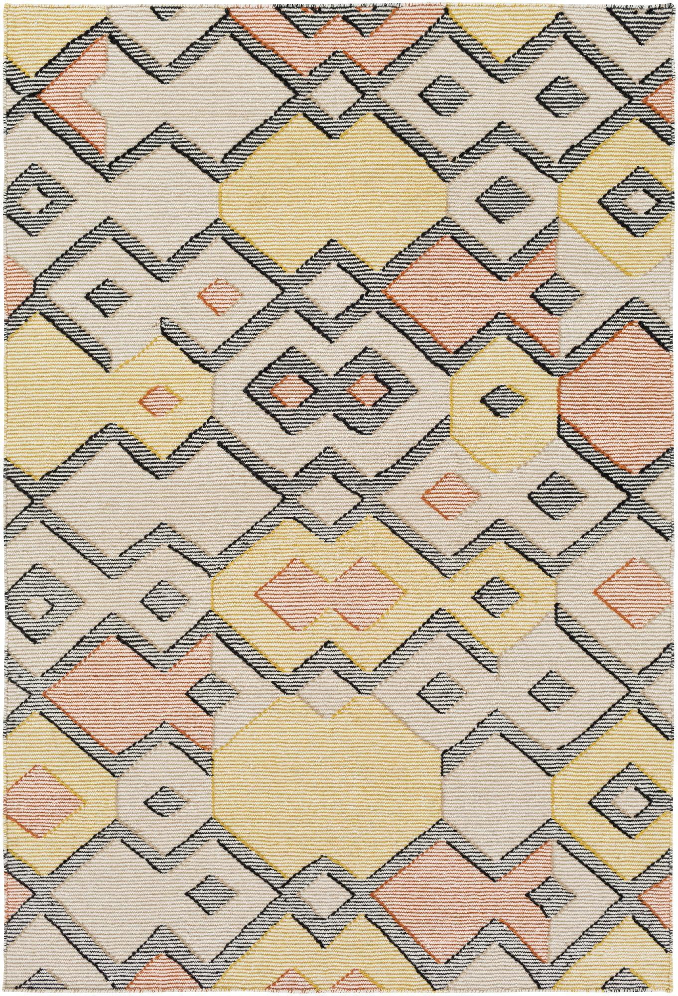 Mark&Day Wool Area Rugs, 2x3 Clarksville Modern Burnt Orange Area Rug ...