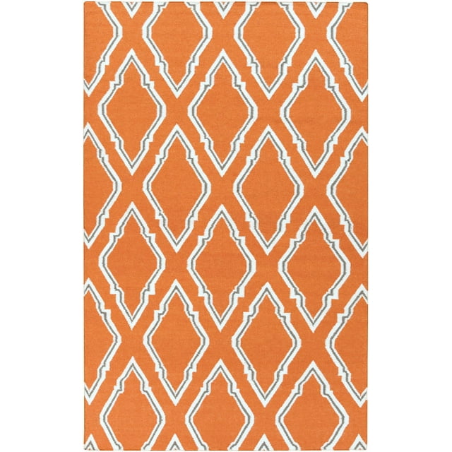 Mark&Day Wool Area Rugs, 2x3 Duval Modern Burnt Orange Area Rug (2' x 3 ...
