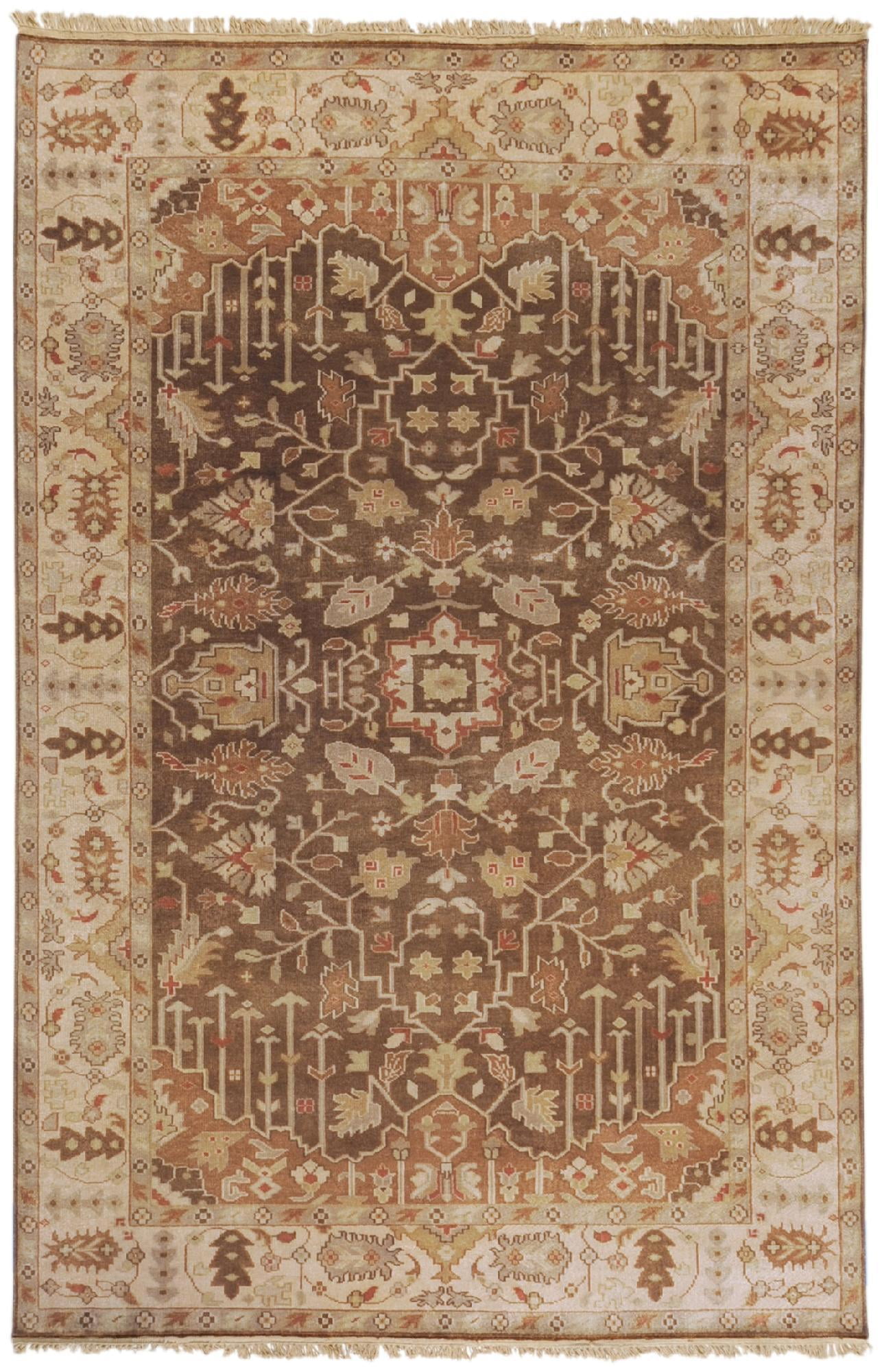 Mark&Day Wool Rugs, 2x3 Hindsville Traditional Khaki/Taupe Area Rug ...