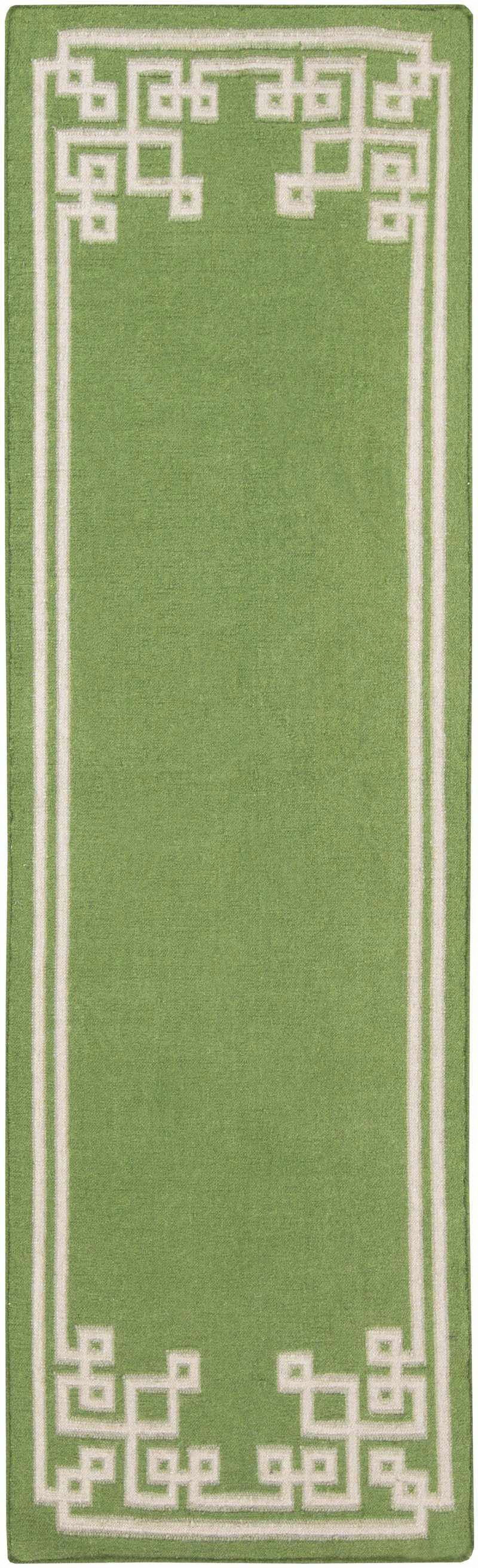 Mark&Day Wool Rugs, 2x8 Adrian Modern Green Runner Area Rug, Green ...