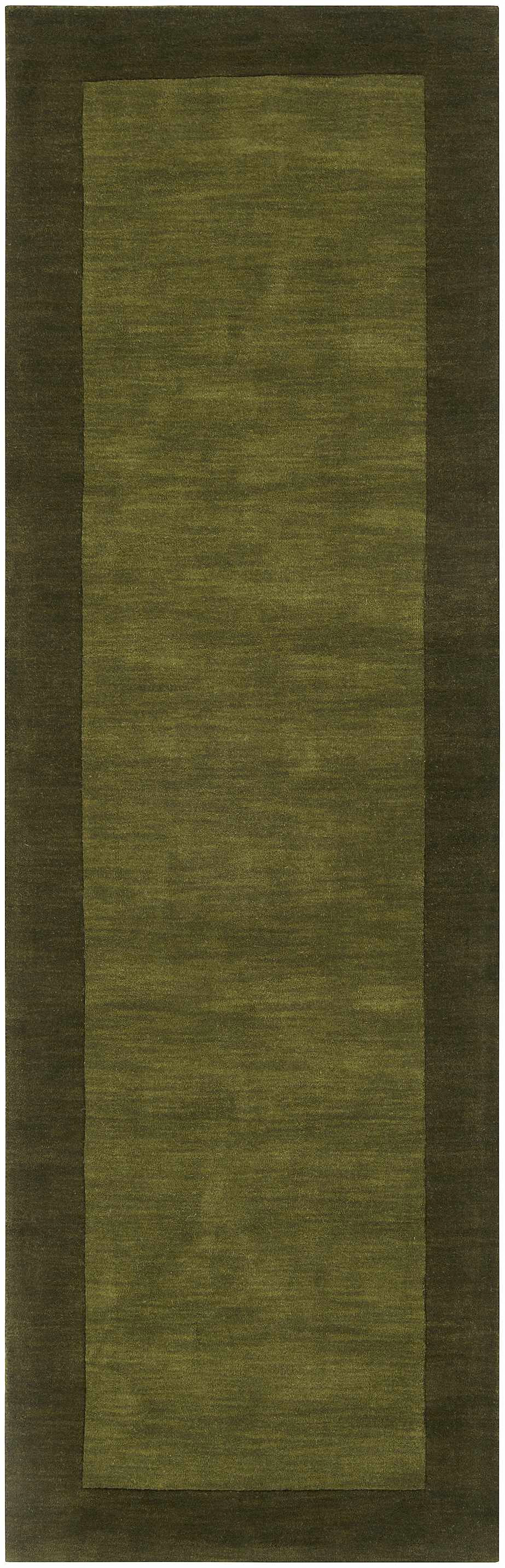 Mark&Day Wool Area Rugs, 2x8 Reims Modern Olive Runner Area Rug (2'6" x ...