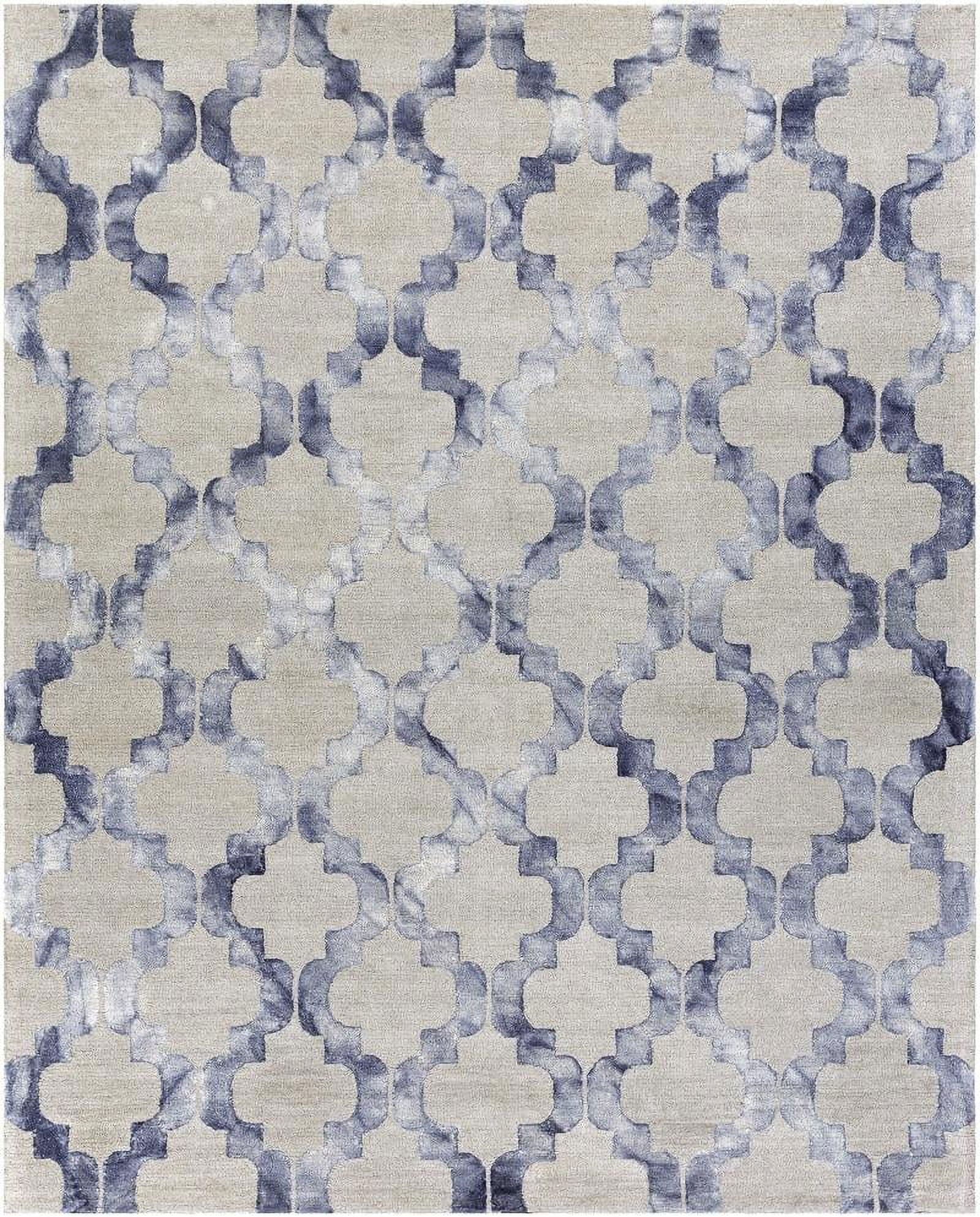 Mark&Day Wool Area Rugs, 4x6 Vaucluse Global Denim Area Rug (4' x 6 ...