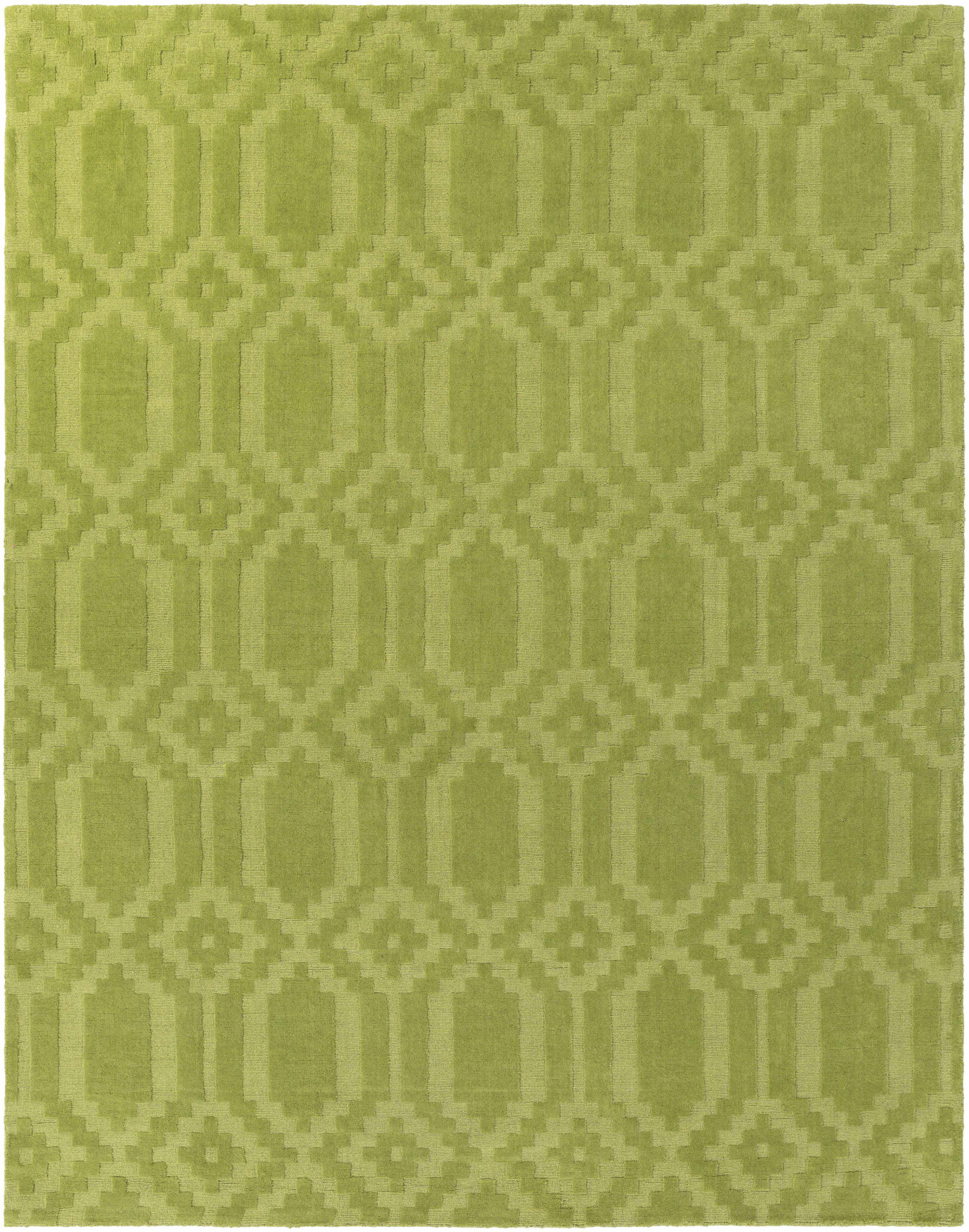 Mark&Day Wool Area Rugs, 5x7 Audric Modern Green Area Rug (5' x 7'6 ...