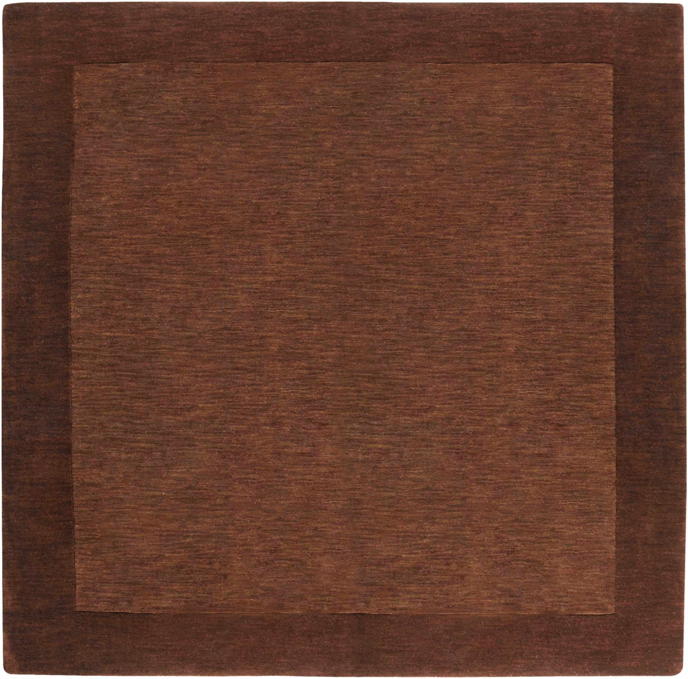 Mark&Day Wool Area Rugs, 6x6 Reims Modern Dark Brown Square Area Rug (6 ...