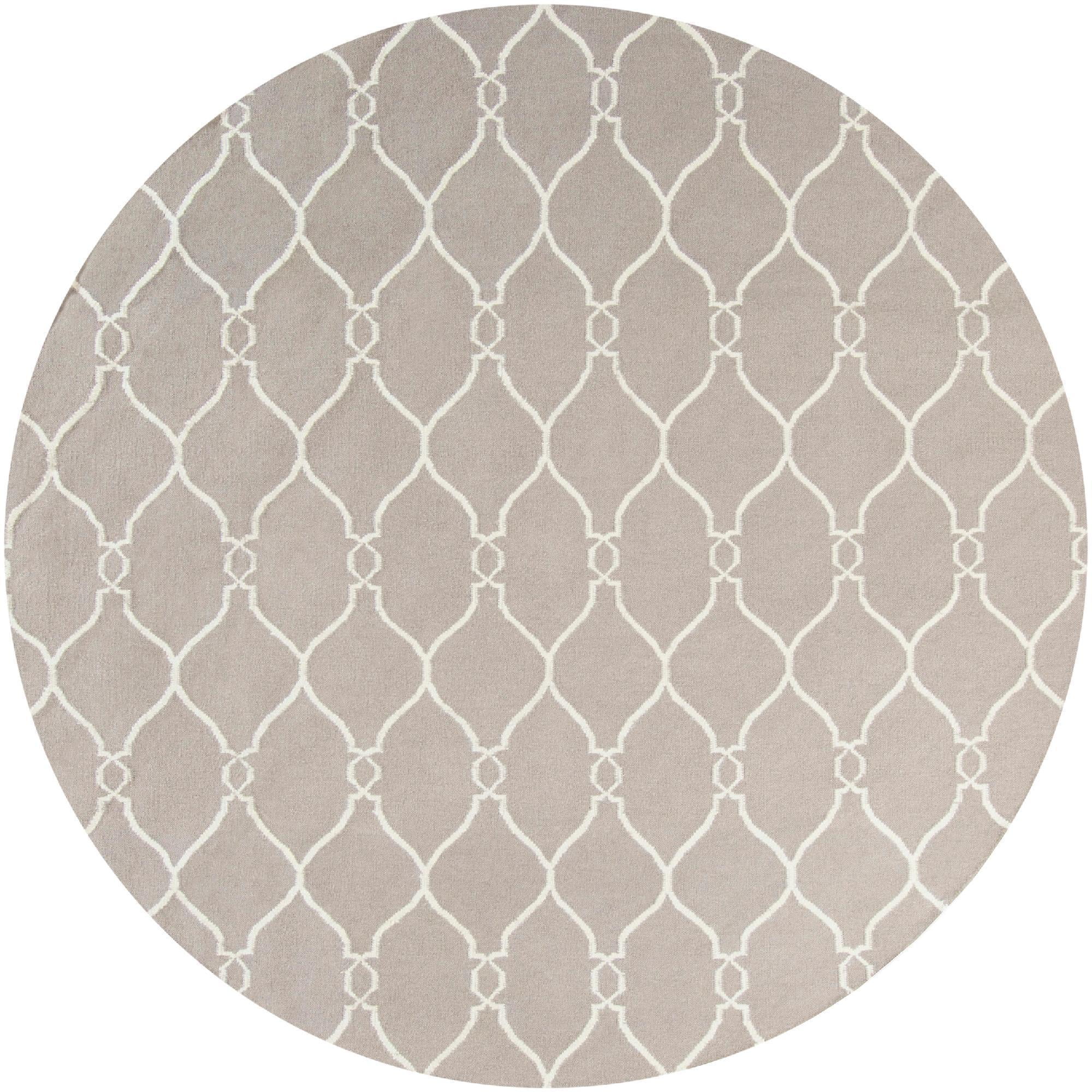 Mark&Day Wool Area Rugs, 8ft Round Hendon Modern Taupe Area Rug (8 ...