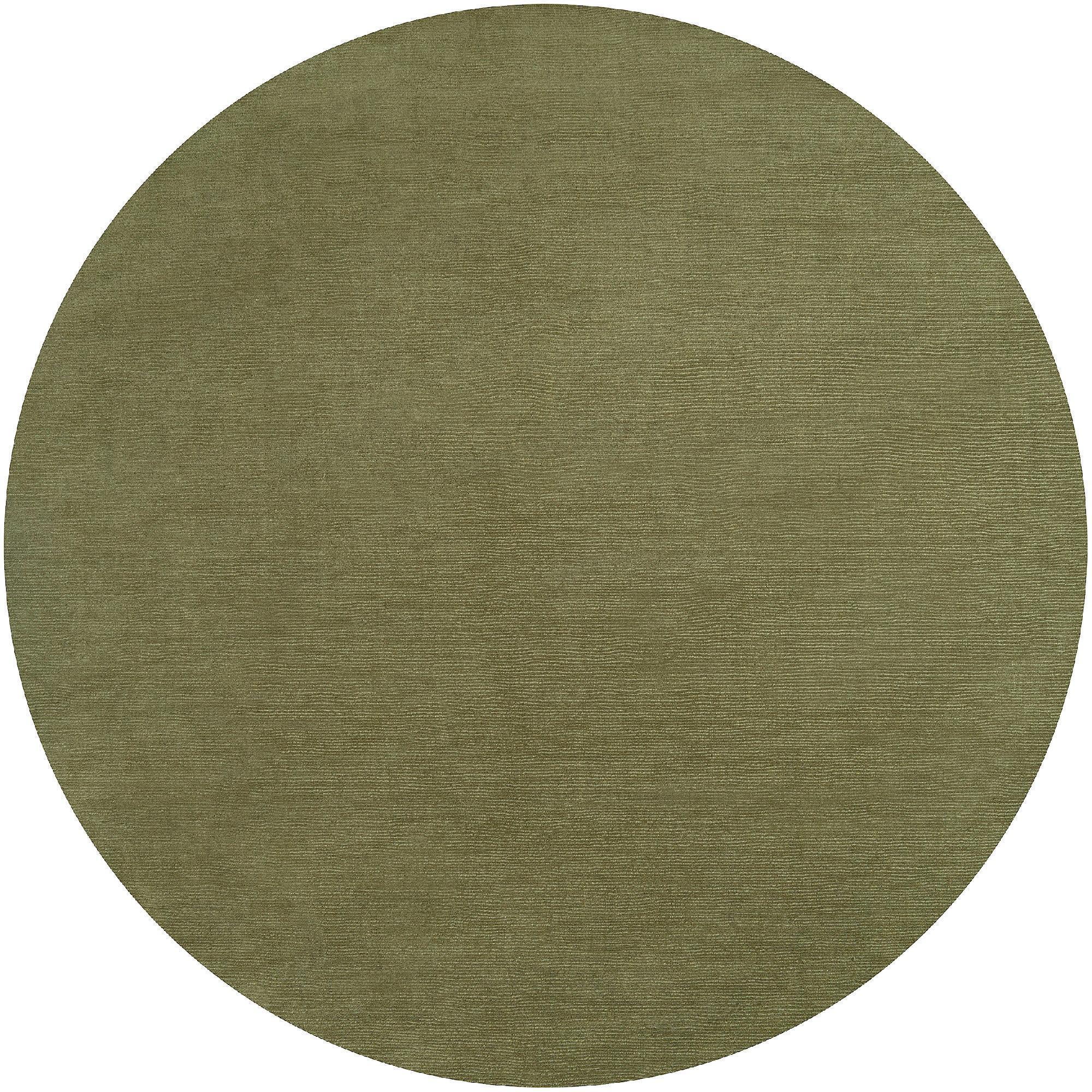 Mark&Day Wool Area Rugs, 8ft Round Rennes Modern Dark Green Area Rug (8 ...