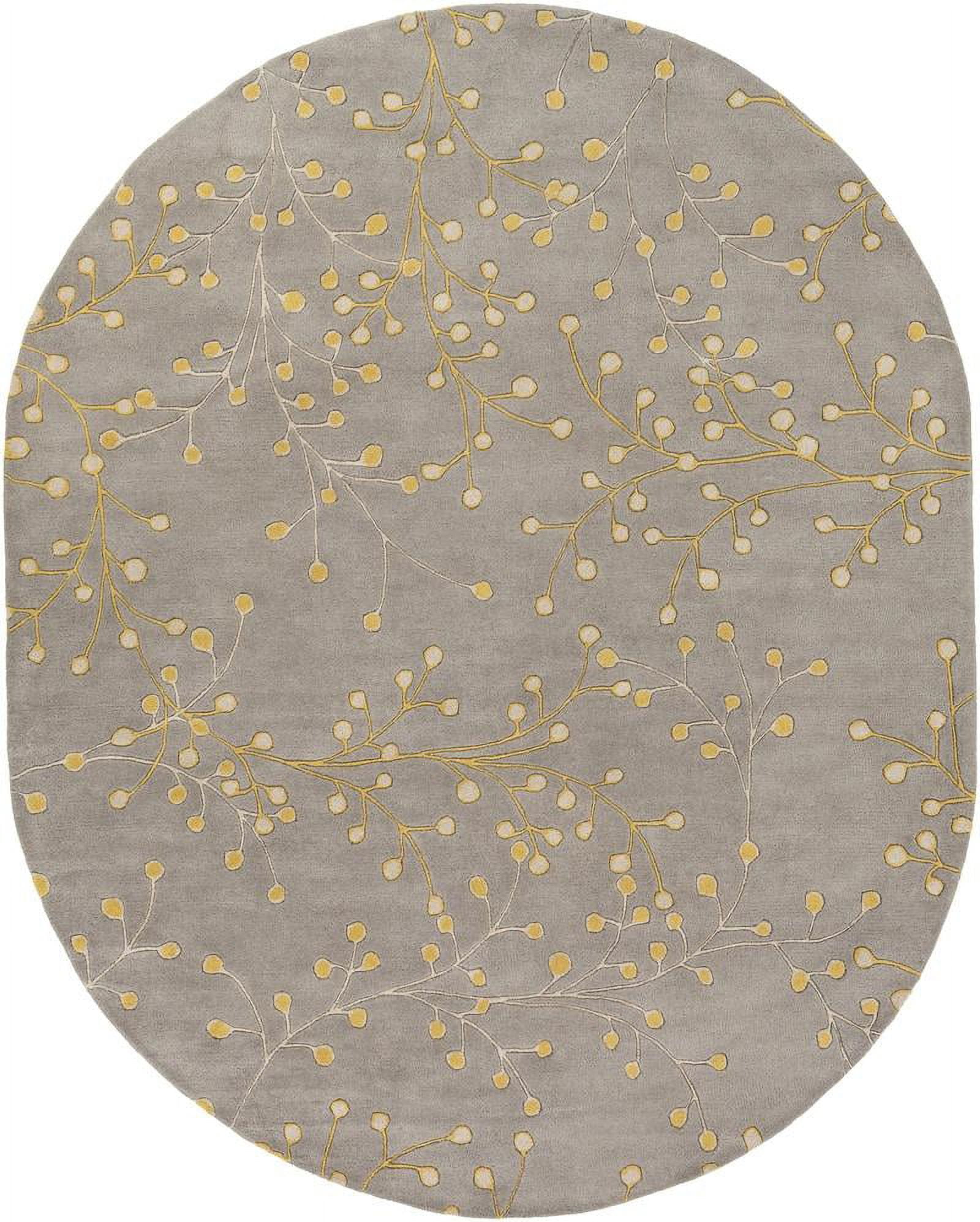 Mark&Day Wool Area Rugs, 8x10 Le Havre Cottage Mustard Oval Area Rug (8 ...