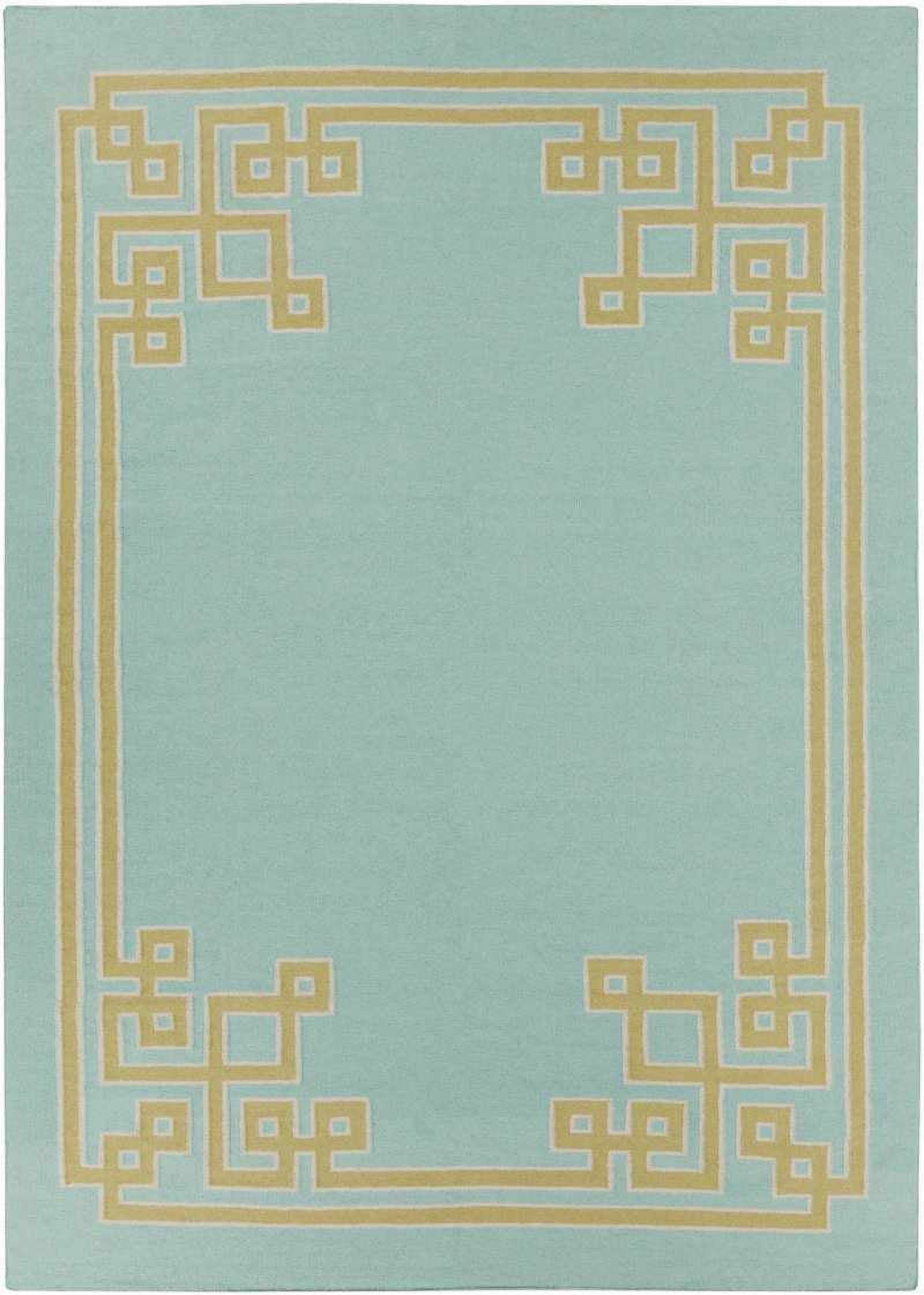 Mark&Day Wool Area Rugs, 8x11 Adrian Modern Aqua Area Rug (8' x 11 ...