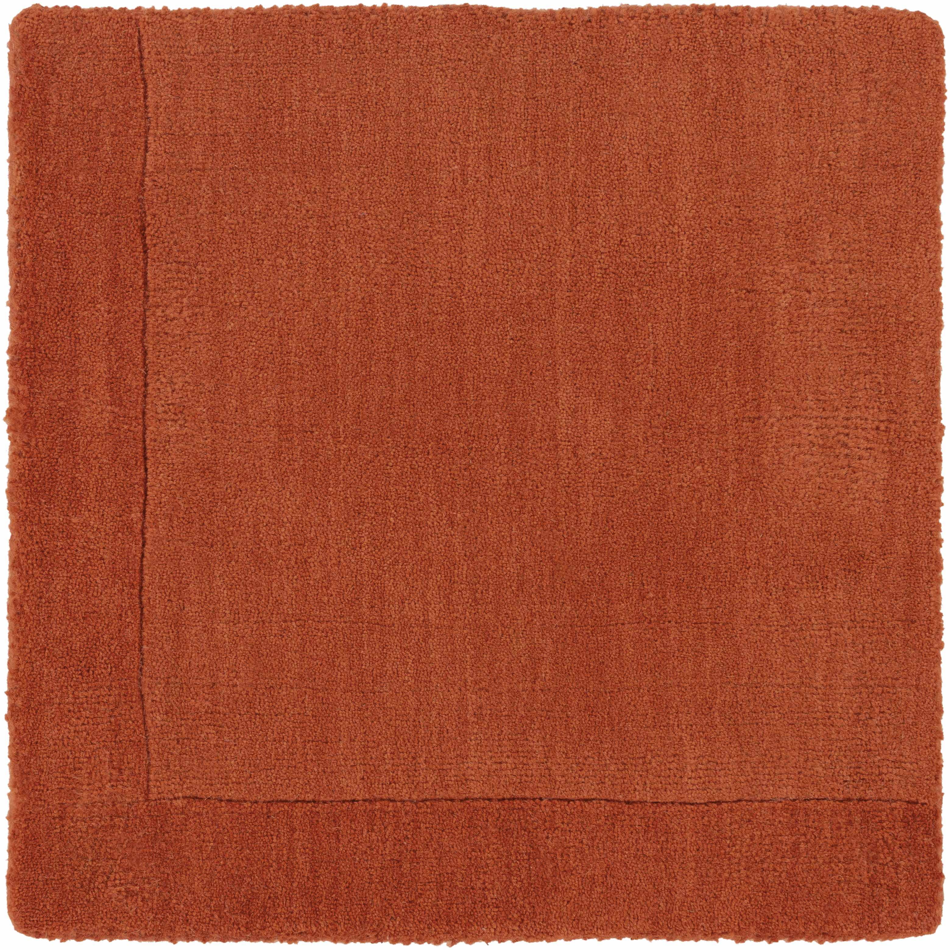 Mark&Day Wool Rugs, 8x8 Reims Modern Burnt Orange Square Area Rug ...