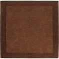 Mark&Day Wool Area Rugs, 8x8 Reims Modern Dark Brown Square Area Rug (8 ...