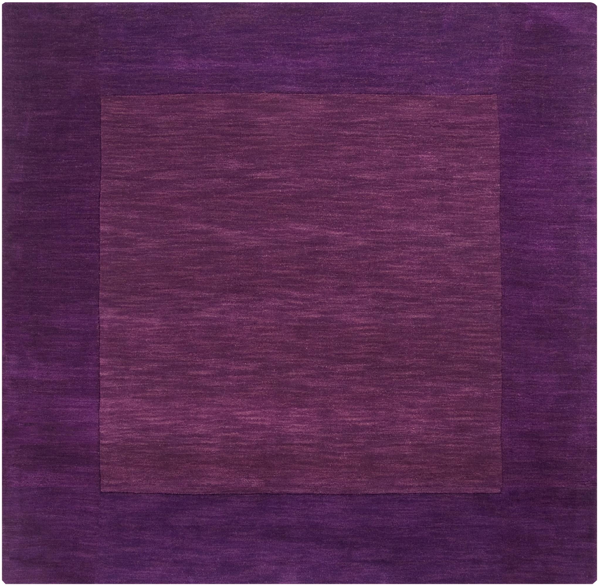 Mark&Day Handloomed Wool Area Rugs, 8x8 Reims Modern Violet Square Rug ...