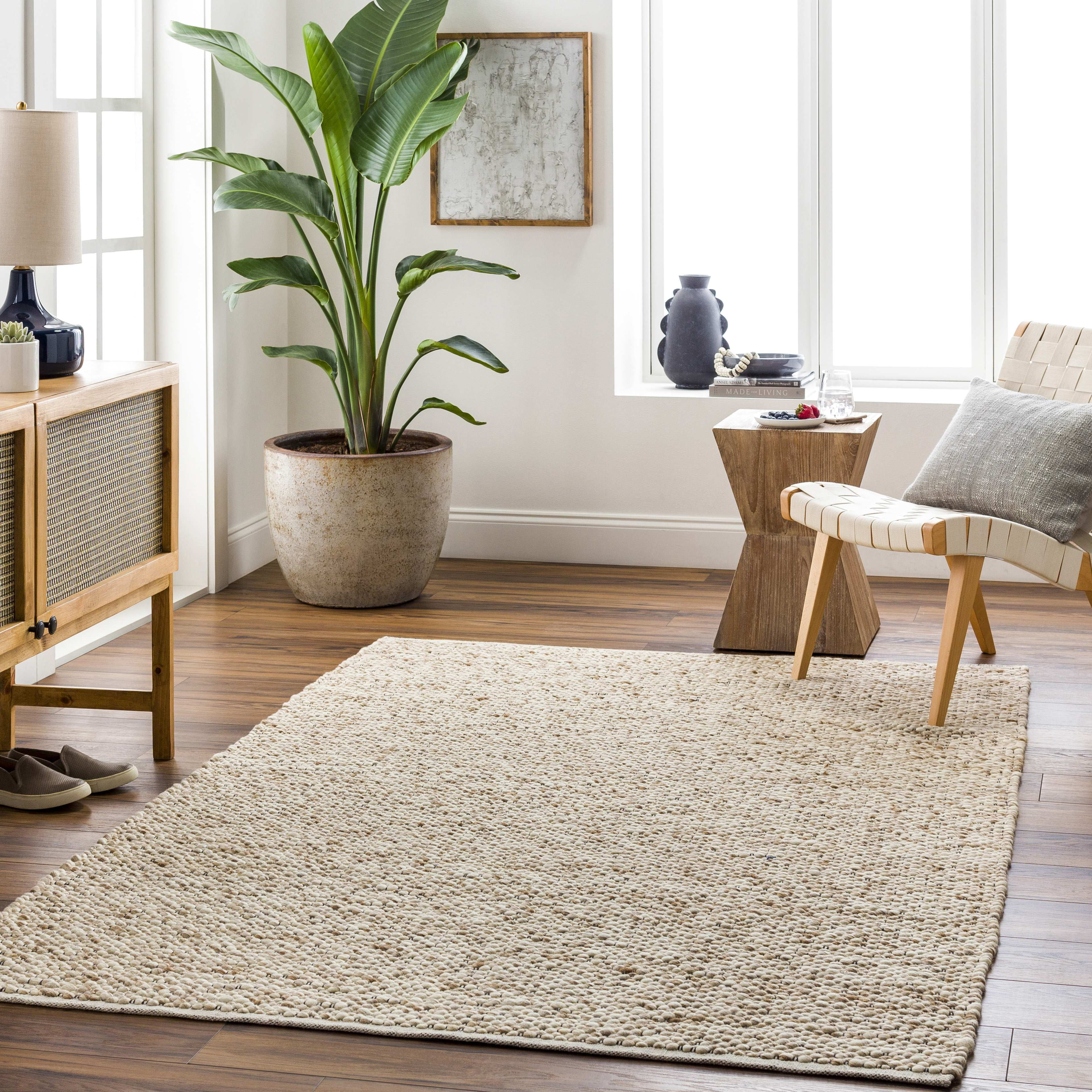 Mark&Day Wool Area Rugs, 9x12 Colby Cottage Light Beige Area Rug (9' x ...