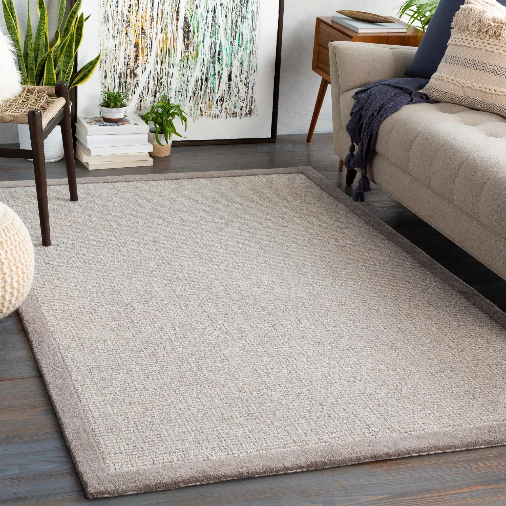 Mark&Day Wool Area Rugs, 9x12 Earby Modern Medium Gray Area Rug (9' x ...