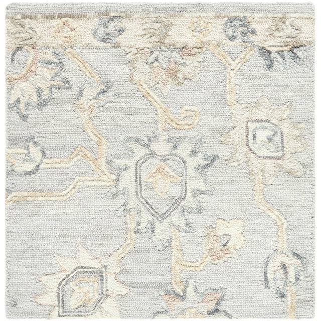Mark&Day Wool Rugs, 2x8 Asma Traditional Light Silver Runner Area Rug ...