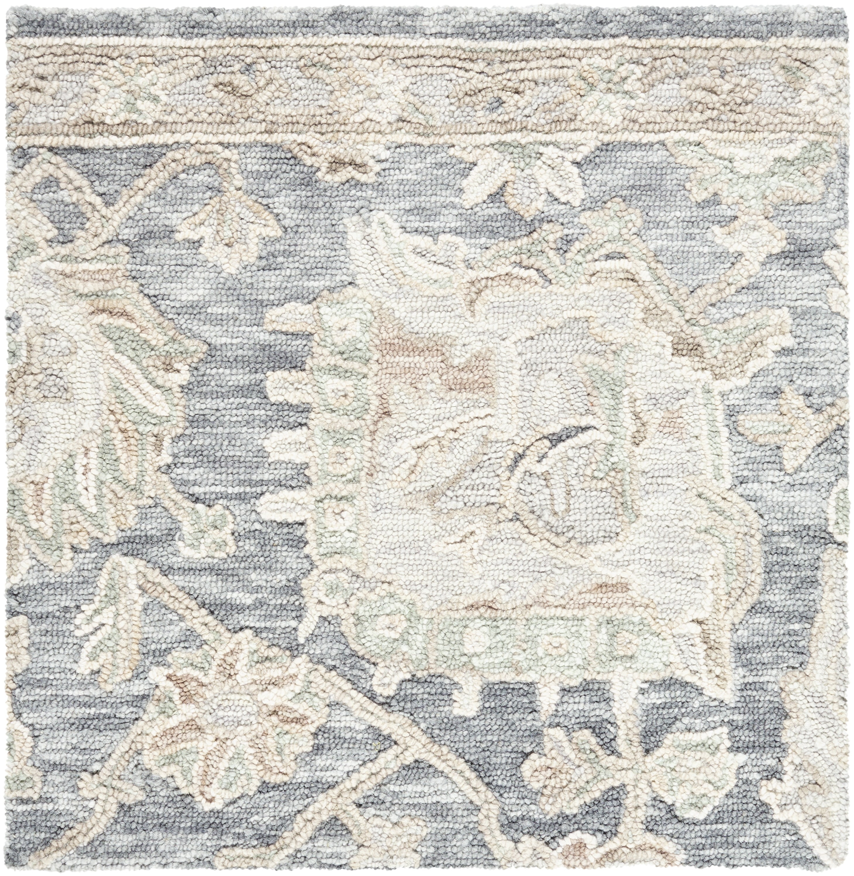 Mark&Day Wool Rugs, 6x9 Mahala Traditional Silver Area Rug (6' x 9 ...