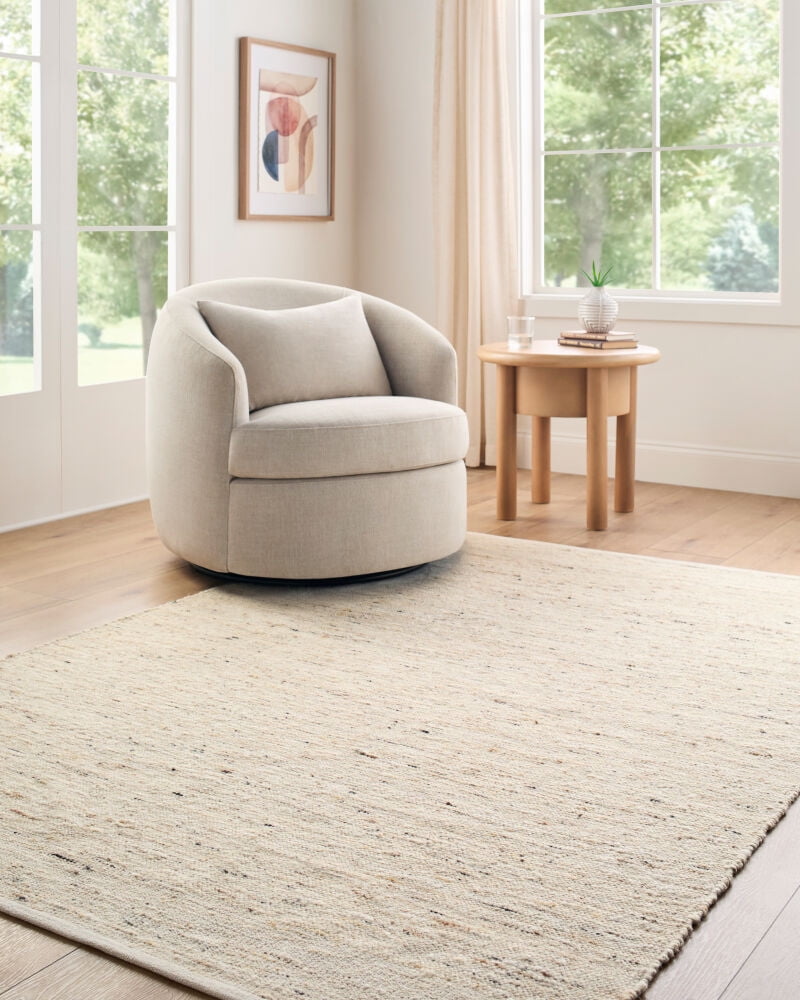 Mark&Day Wool Rugs, 8x10 Genell Cottage Ivory Area Rug, Ivory Beige ...