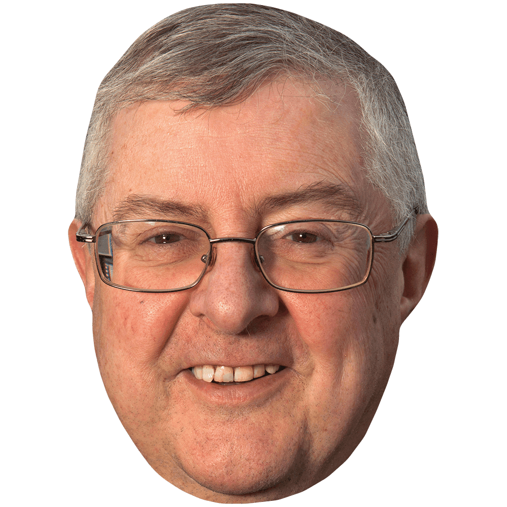 Mark Drakeford (Smile) Flat Cardboard Face - Walmart.com