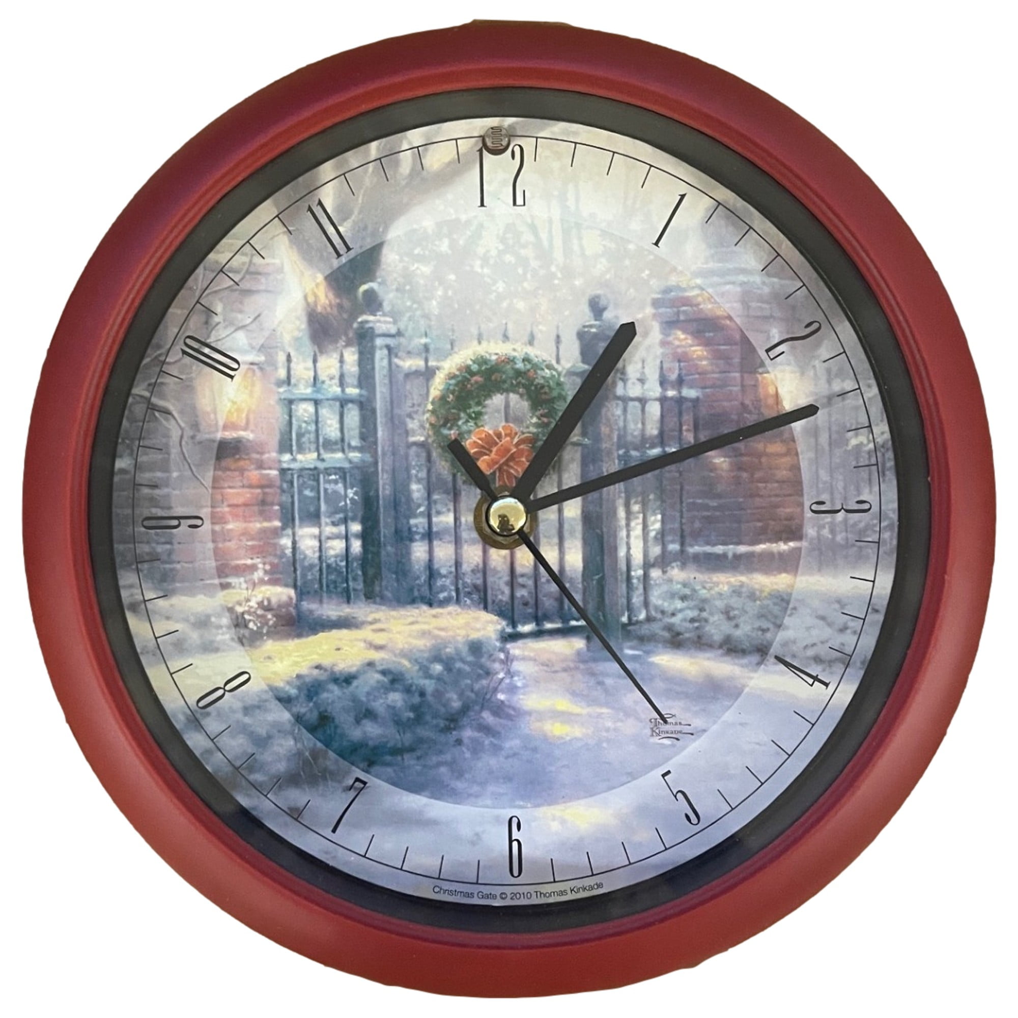 Mark Feldstein Christmas Gate 8" Christmas Carol Clock for Wall or ...