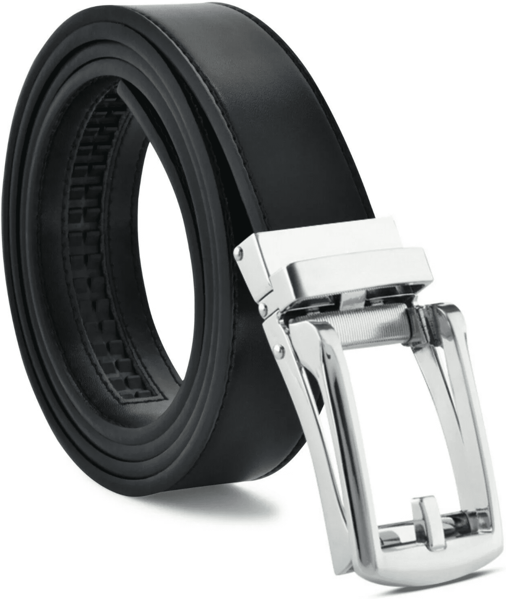 Mark Fred Men's Belt for Men with Slide Ratchet Belts for Men Black ...