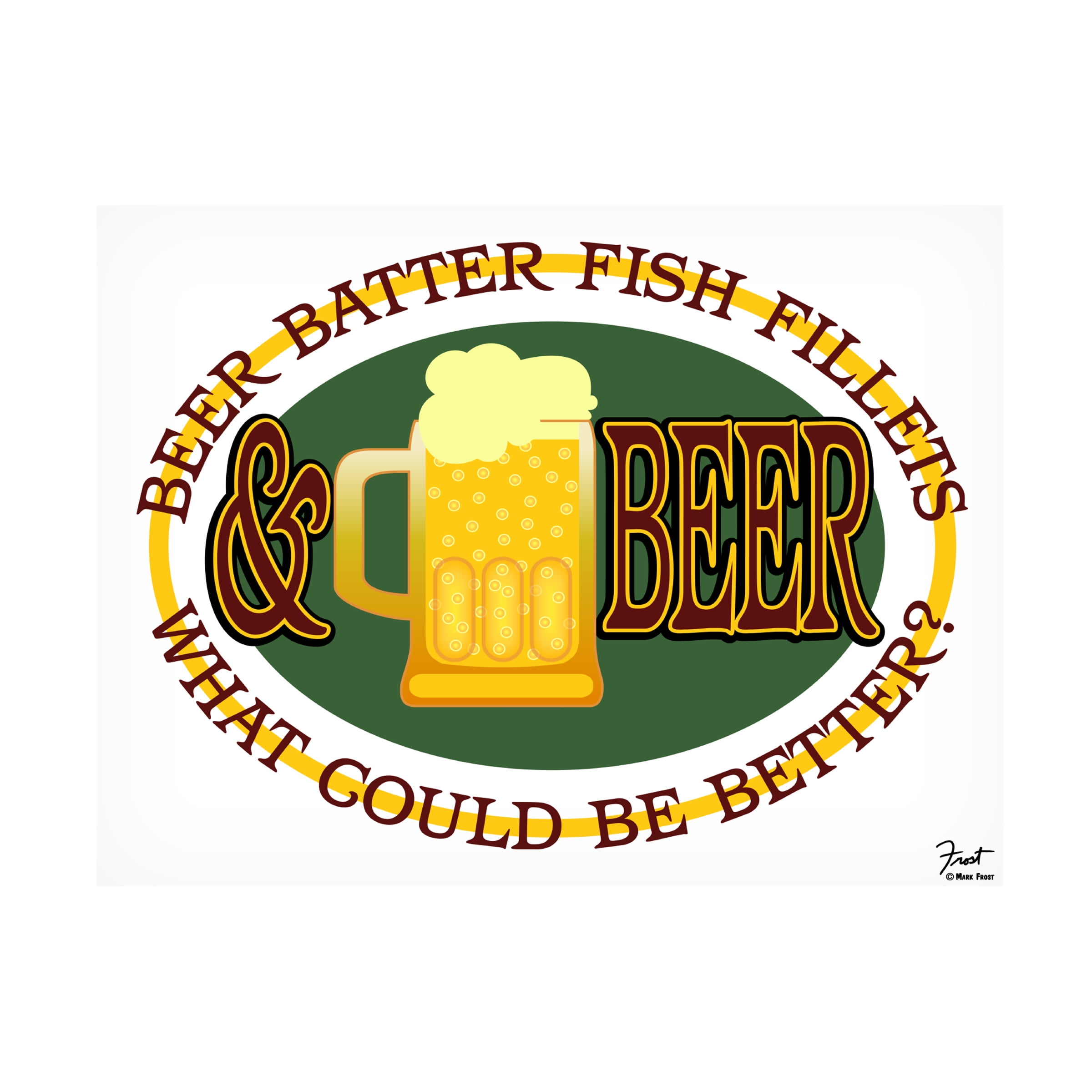 Mark Frost Beer Batter Fish Fillets Canvas Art - 24 x 32 - Walmart.com