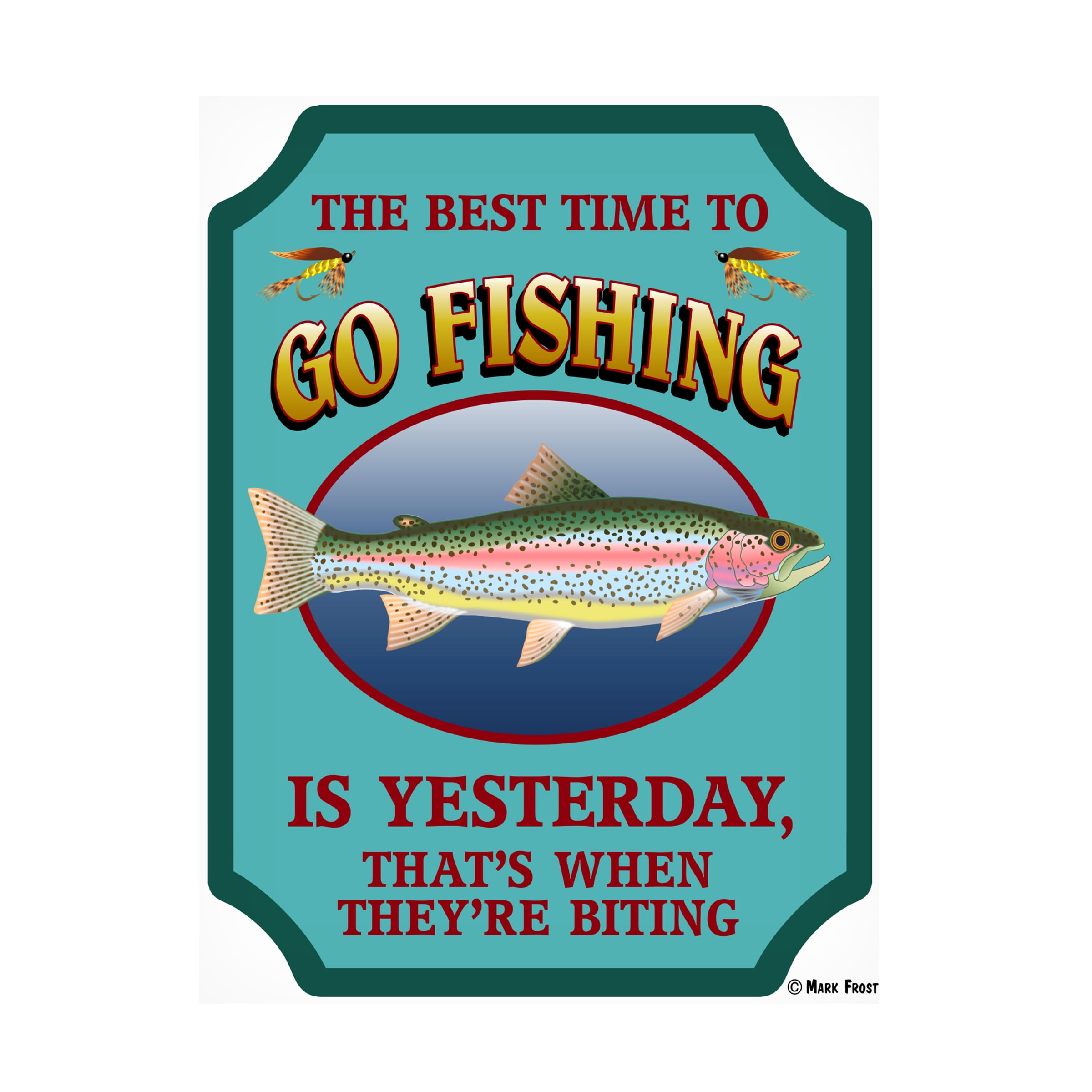 Mark Frost 'Best Time To Go Fishing' Canvas Art - Walmart.com