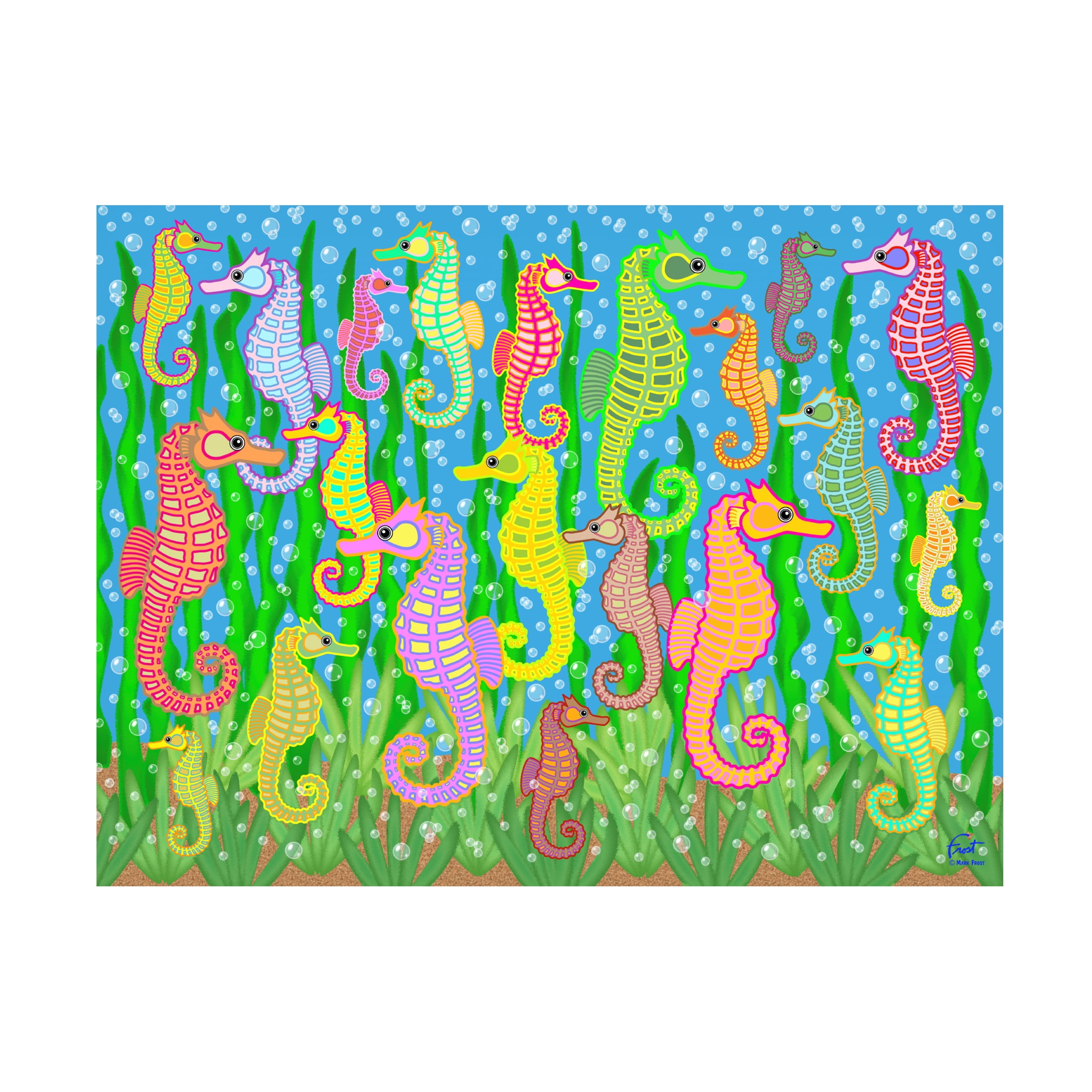 Mark Frost 'Seahorse Rainbow Dream' Canvas Art - Walmart.com