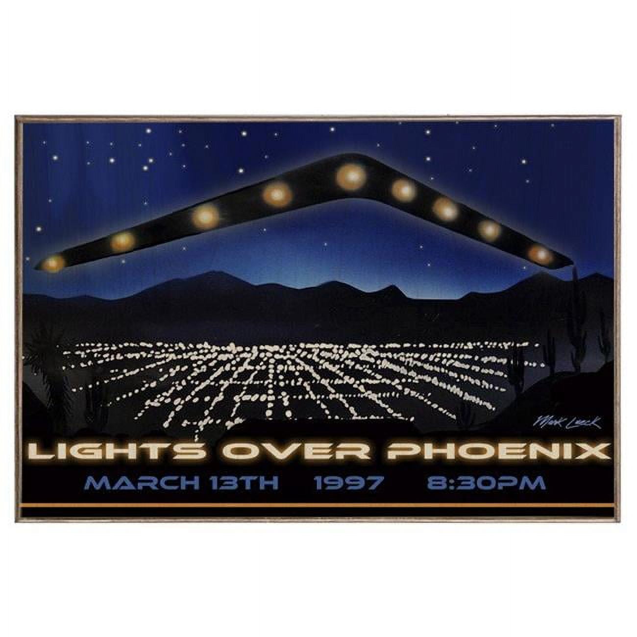 Mark Lueck LS832WB1218-ML 18 x 12 in. Lights Over Phoenix - Birch Wood Print - Walmart.com