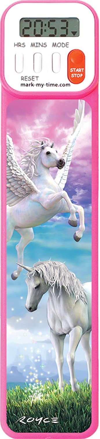 Mark-My-Time 3D Enchanted Horses Digital Bookmark and Reading Timer ...