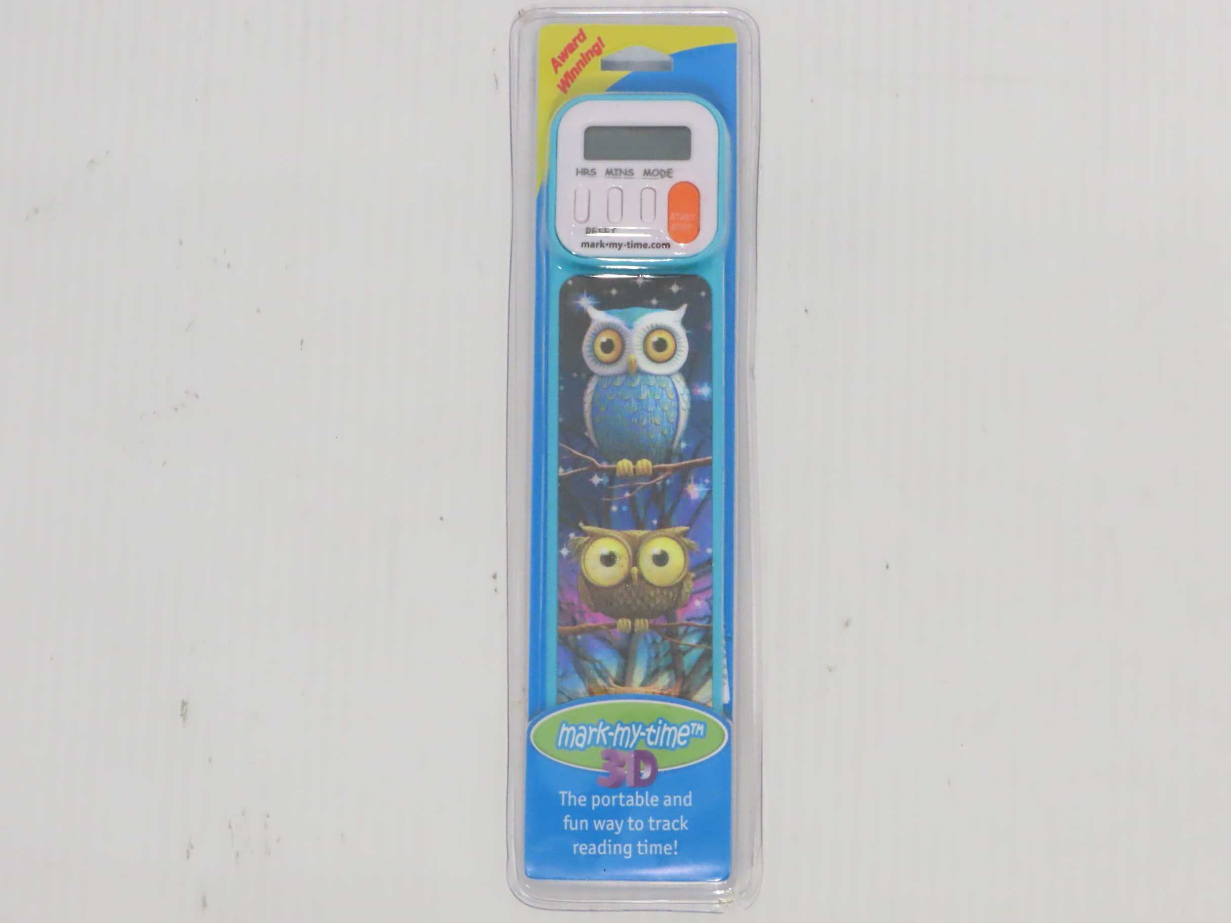 Mark-My-Time 3D Owls Digital Bookmark and Reading Timer - Blue ...