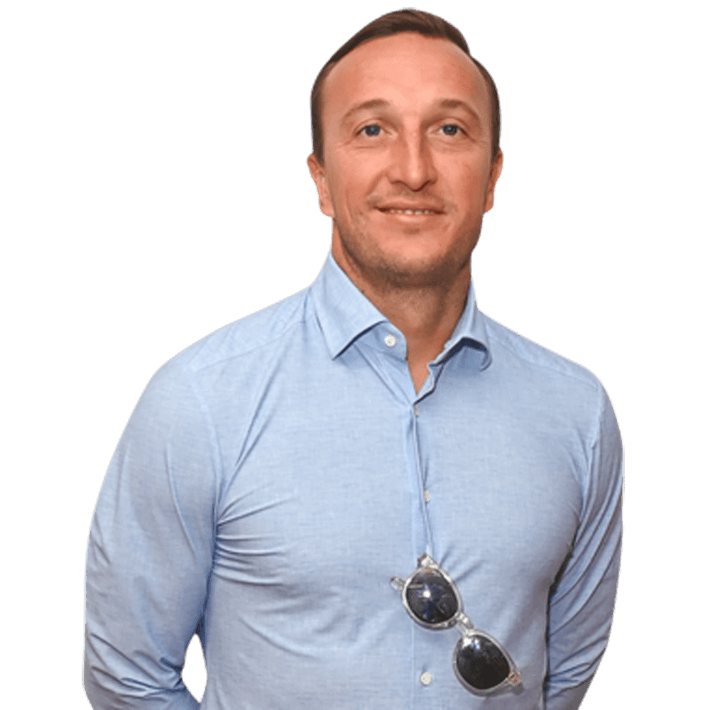 Mark Noble (Blue Shirt) Half Body Buddy Cutout - Walmart.com