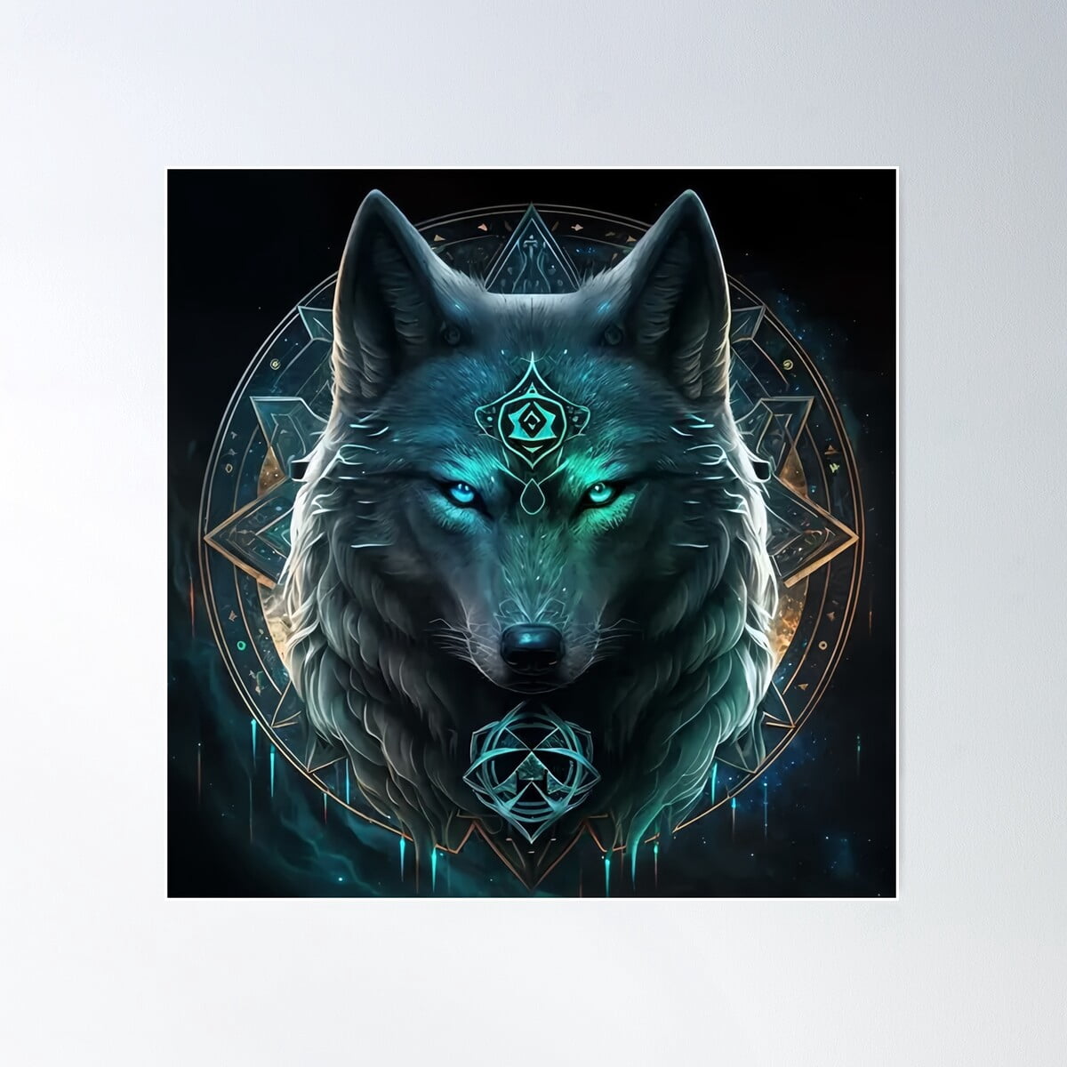 Mark Of The Wolf Poster Wall Art, Modern Wall Decor For Living Room ...