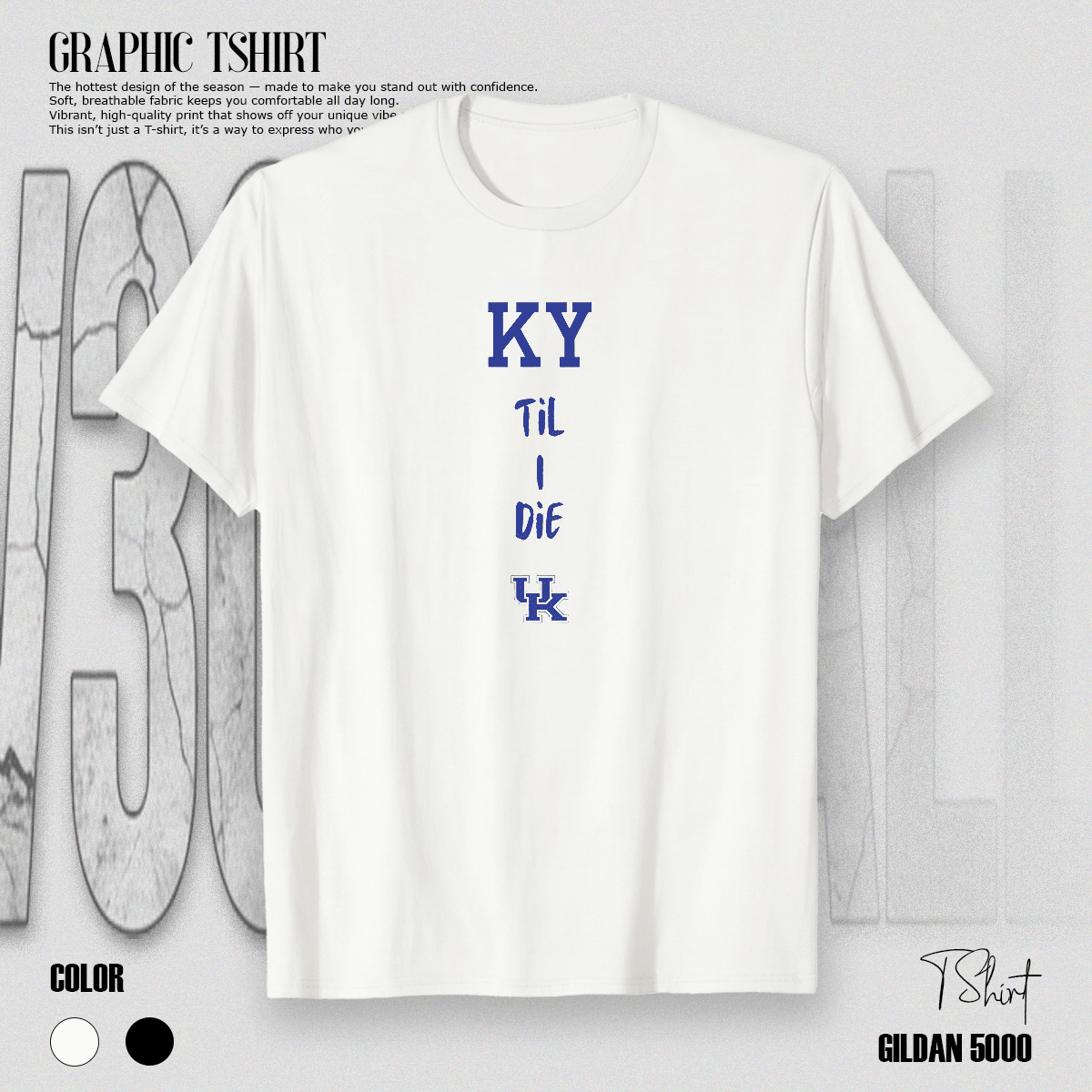 Mark Pope Kentucky Til I Die 2024 Bold Blue Spirit Fan Unisex T-Shirt ...