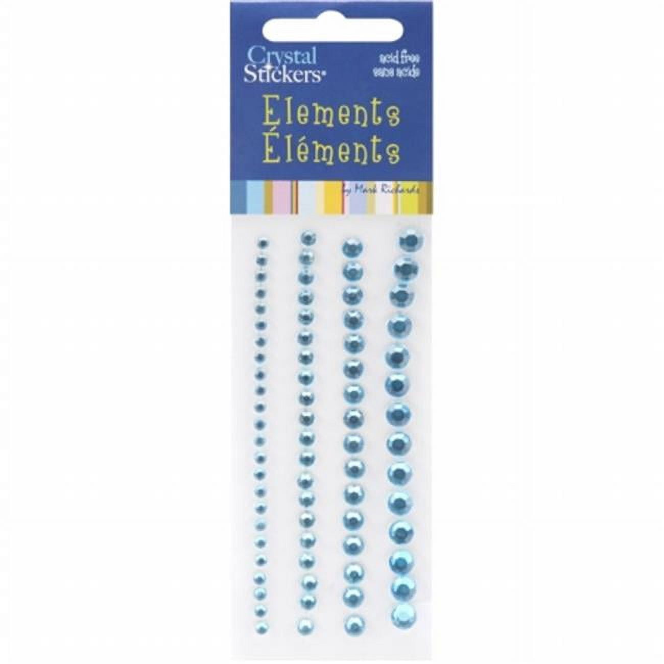 Mark Richards 16CS-2555 Crystal Stickers Elements 76- Pkg-Round ...