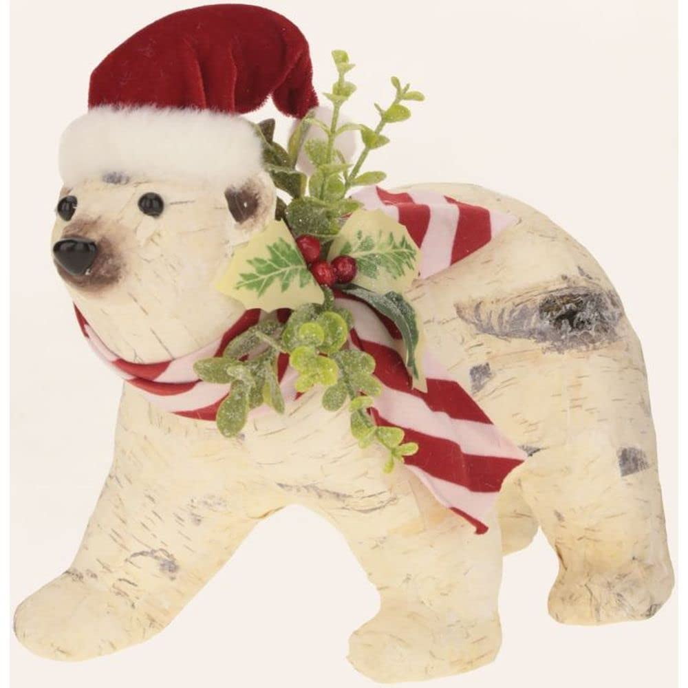 Mark Roberts Christmas 2023 Bear with Peppermint Bow 10X6.5" - Festive ...