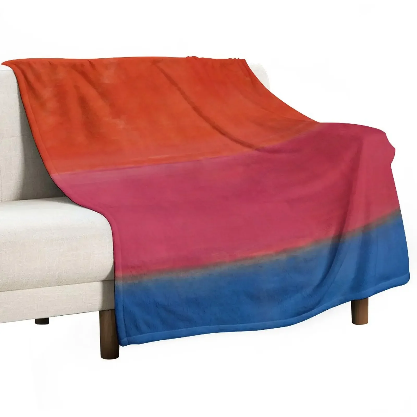 Mark Rothco - No. 1 (Royal Red and Blue) Throw Blanket Plaid on the ...