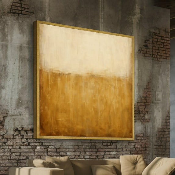 Mark Rothko Abstract, Minimalist Wall Art, Modern Color Field, Ochre ...