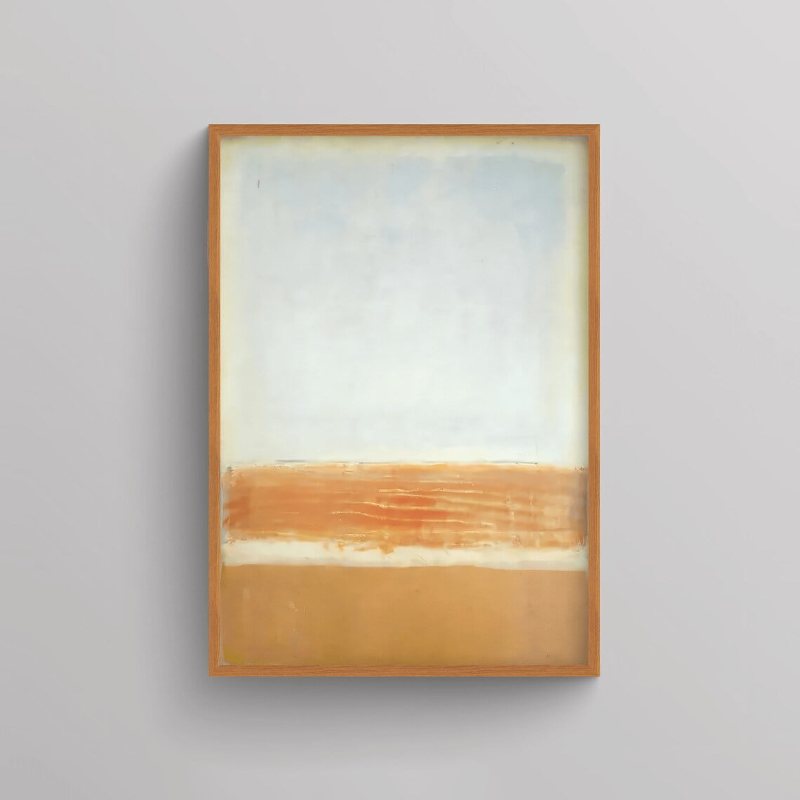Mark Rothko Art Print, Gold And Gray Painting, Minimalist Abstract ...