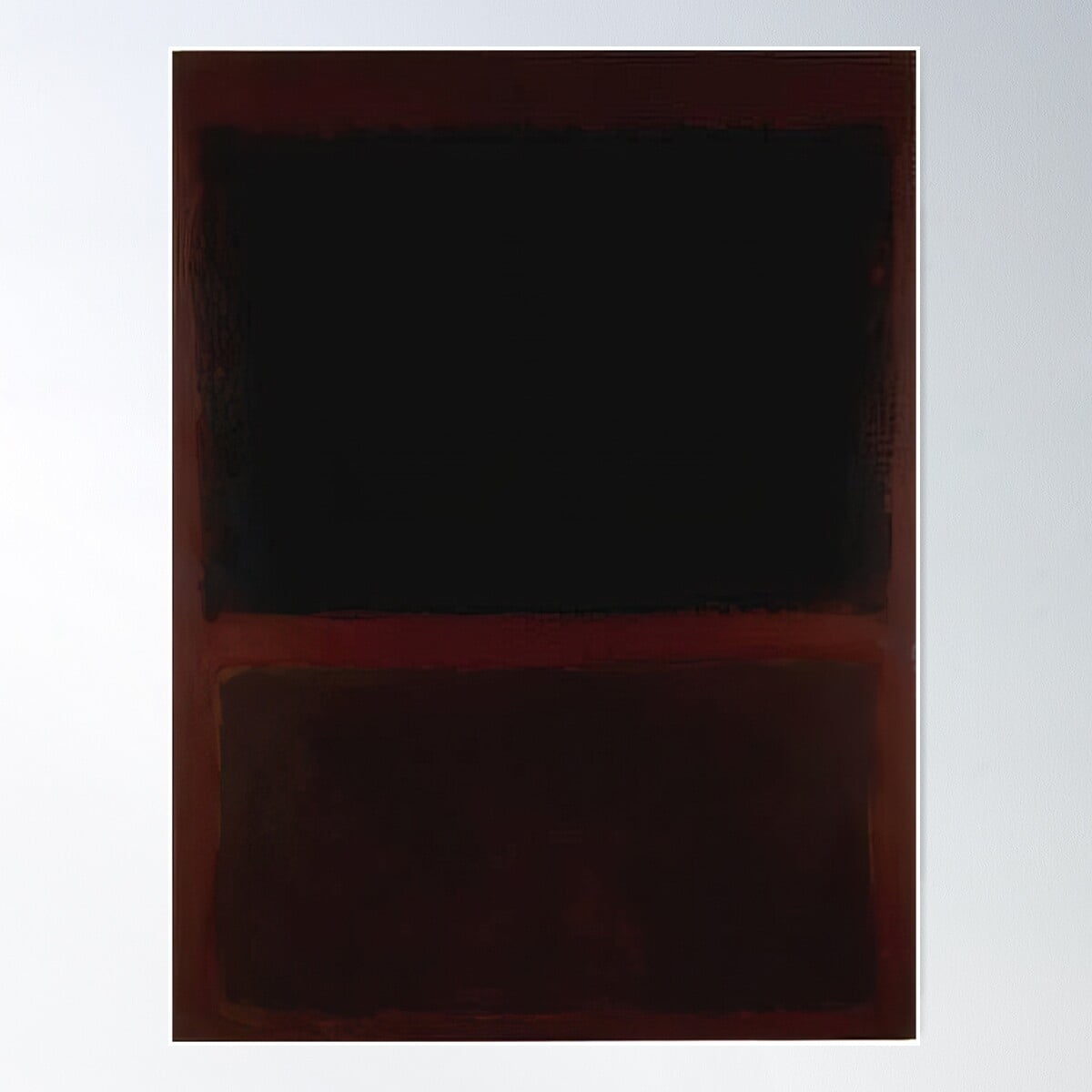 Mark Rothko - Black On Dark Sienna On Purple - 1960 Poster Wall Art ...
