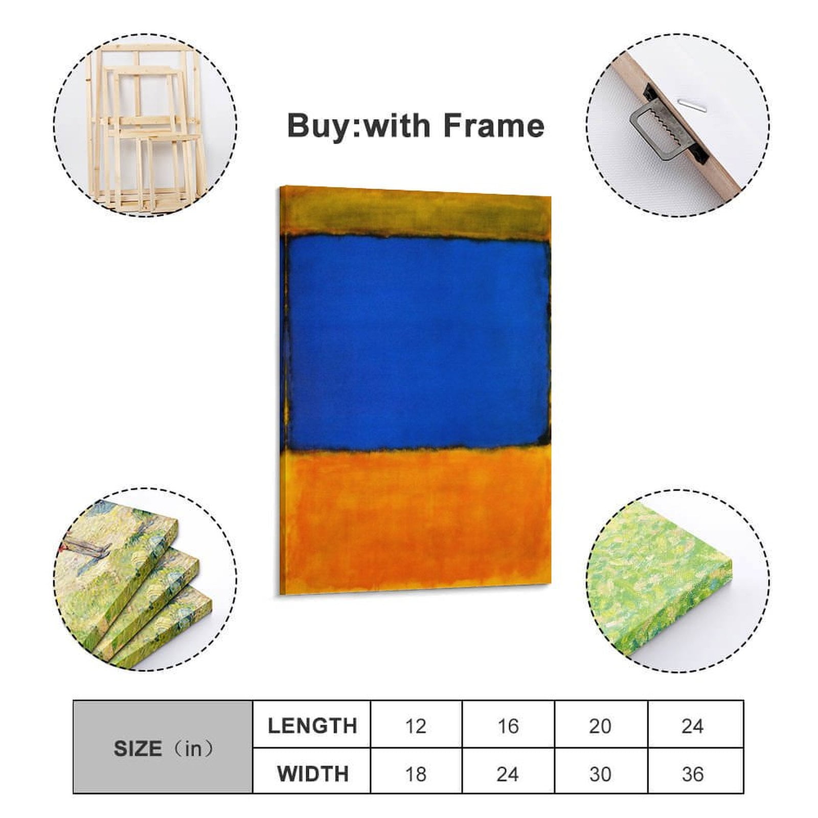 Mark Rothko Canvas Painting ,rothko Print, Rothko Reproduction, Rothko ...