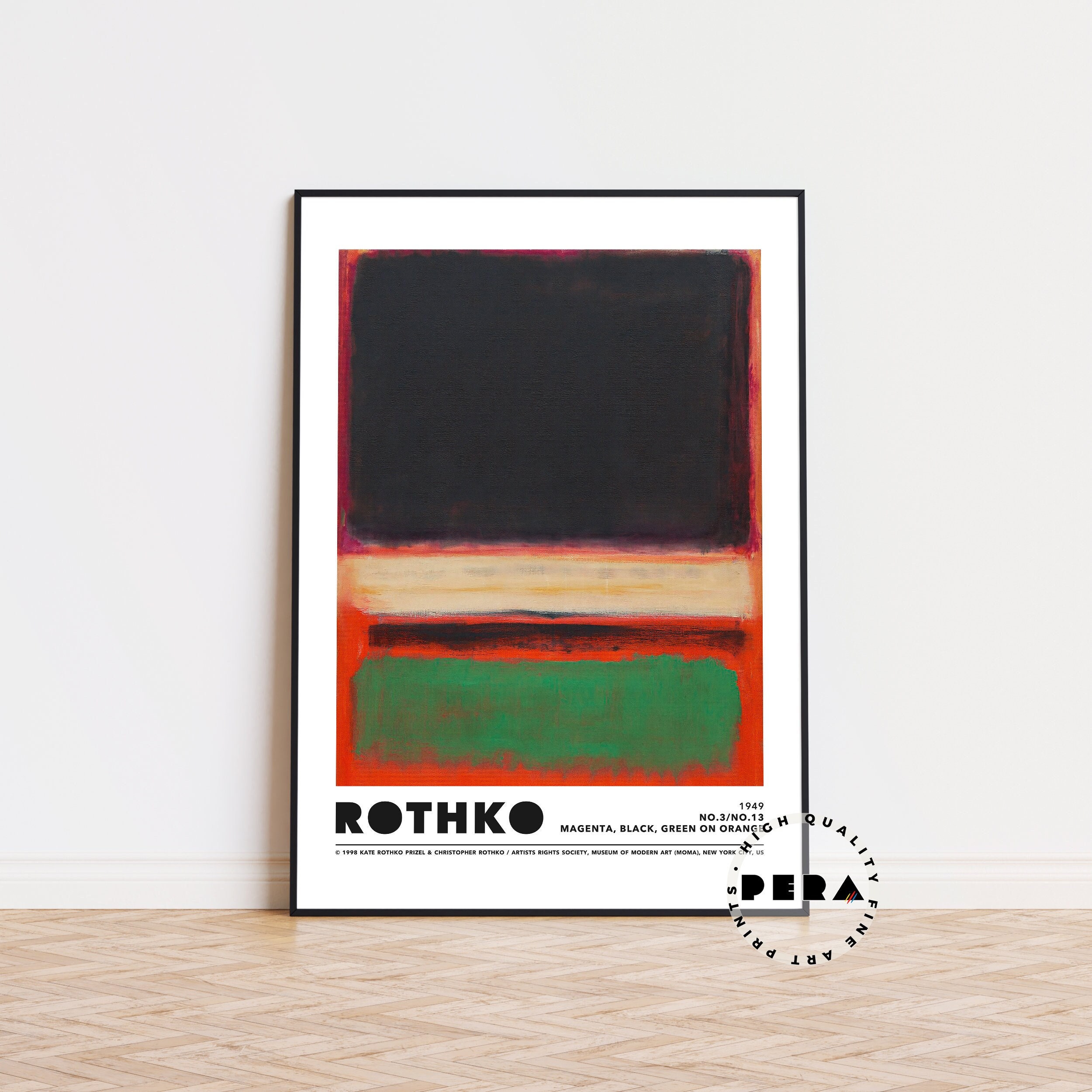 Mark Rothko Exhibition Poster, Mark Rothko Art Poster, Museum Print ...