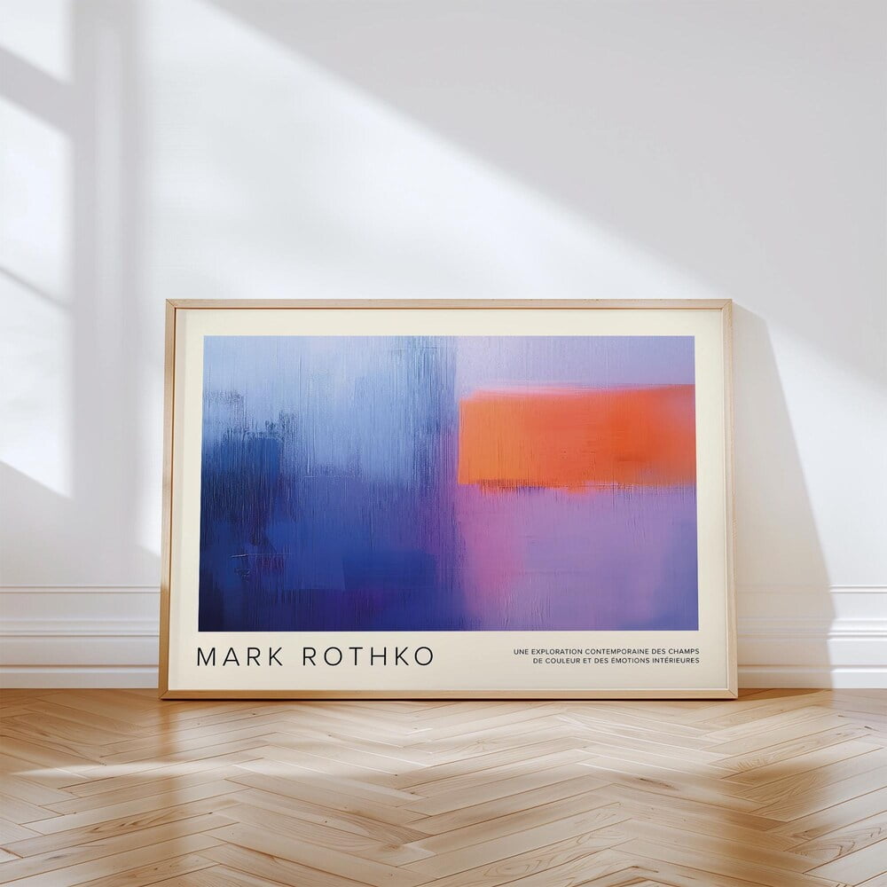 Mark Rothko Inspired Abstract Wall Art, Minimalist Abstract Poster ...