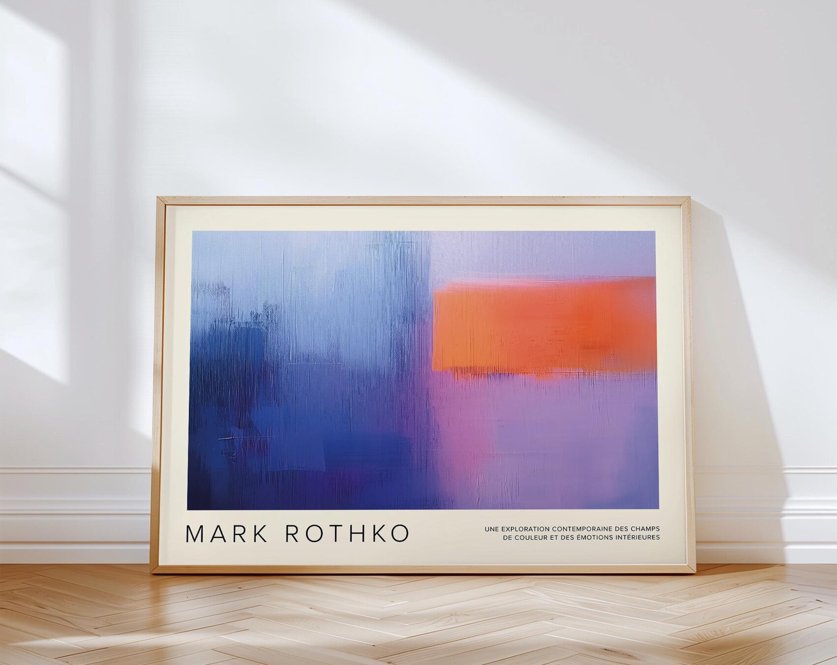 Mark Rothko Inspired Abstract Wall Art | Minimalist Abstract Poster | Modern Colour Block Print ...