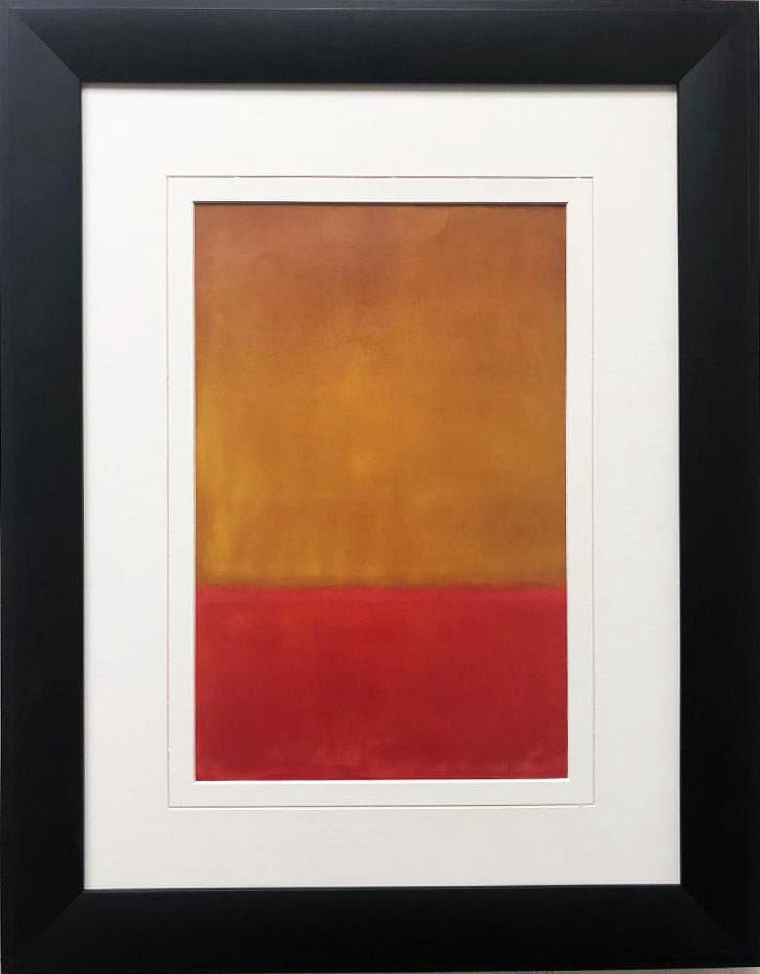 Mark Rothko "Ochre and Red on Red" 1954 FRAMED Art Generic - Walmart.com
