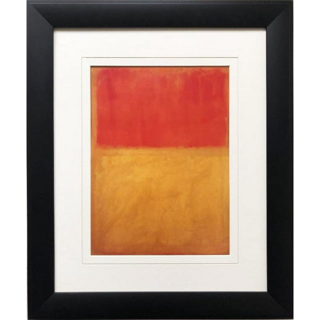 Mark Rothko "Orange and Tan " 1954 FRAMED Art Generic - Walmart.com