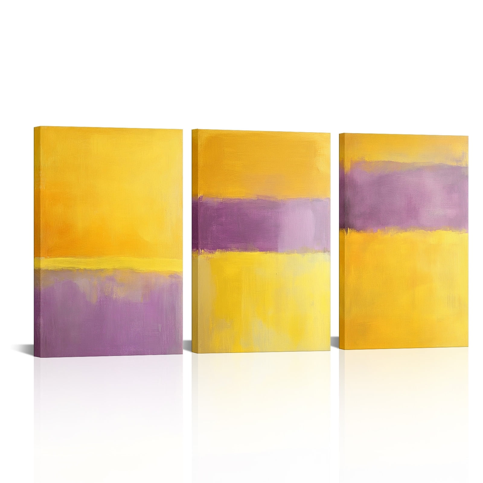 A Mark Rothko Painting Of Yellow And Lavender Color Canvas Wall Art ...