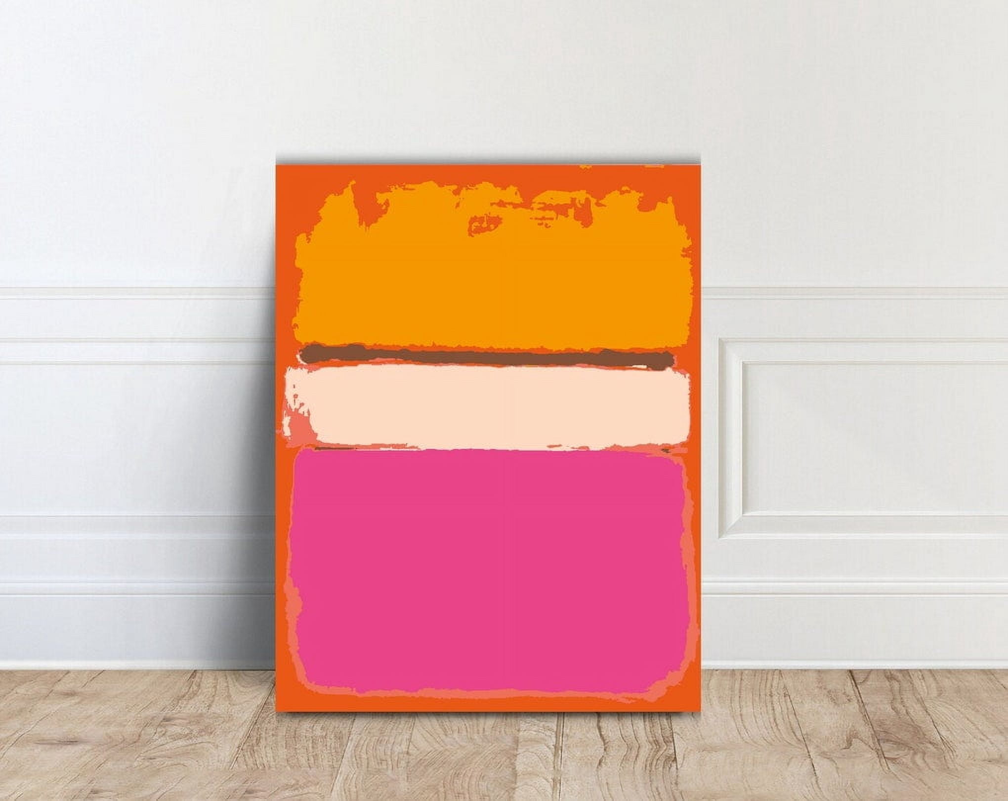 Mark Rothko Pink - Yellow Wite Wall Art, Mark Rothko Style Wall Art ...