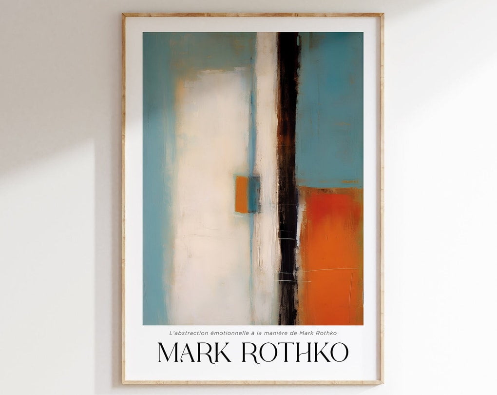 Mark Rothko Poster - A Exhibition Print As Housewarming Gift Or ...