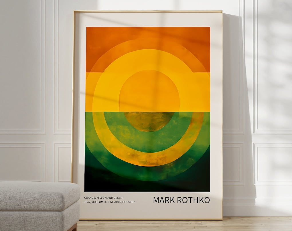Mark Rothko Poster - A Exhibition Print As Housewarming Gift Or ...