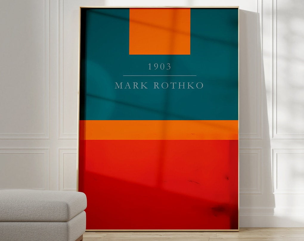 Mark Rothko Poster - A Exhibition Print As Housewarming Gift Or ...